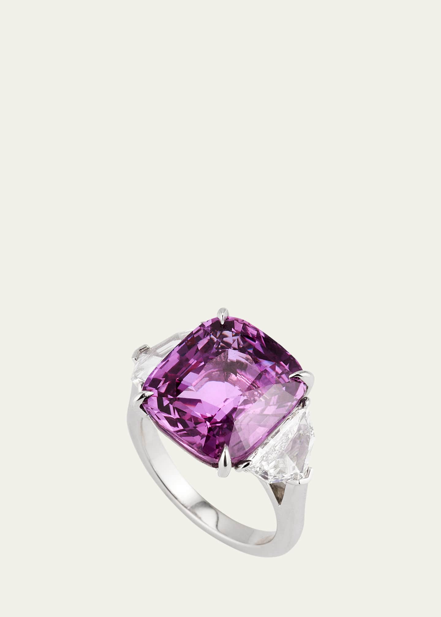 Bayco Platinum Ring with Pink Sapphire and Diamonds - Bergdorf Goodman