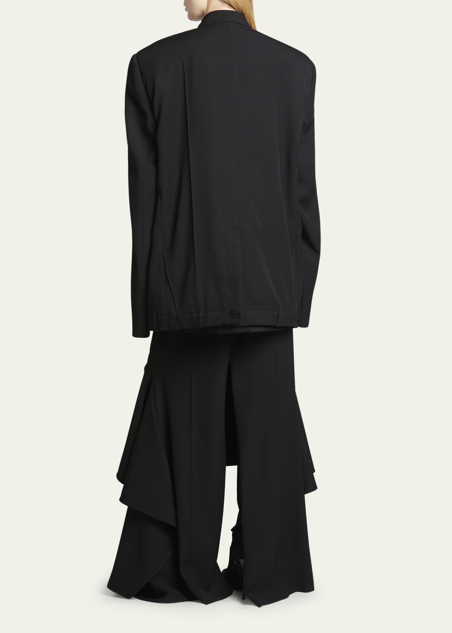 Balenciaga Deconstructed Wool Blazer Jacket - Bergdorf Goodman