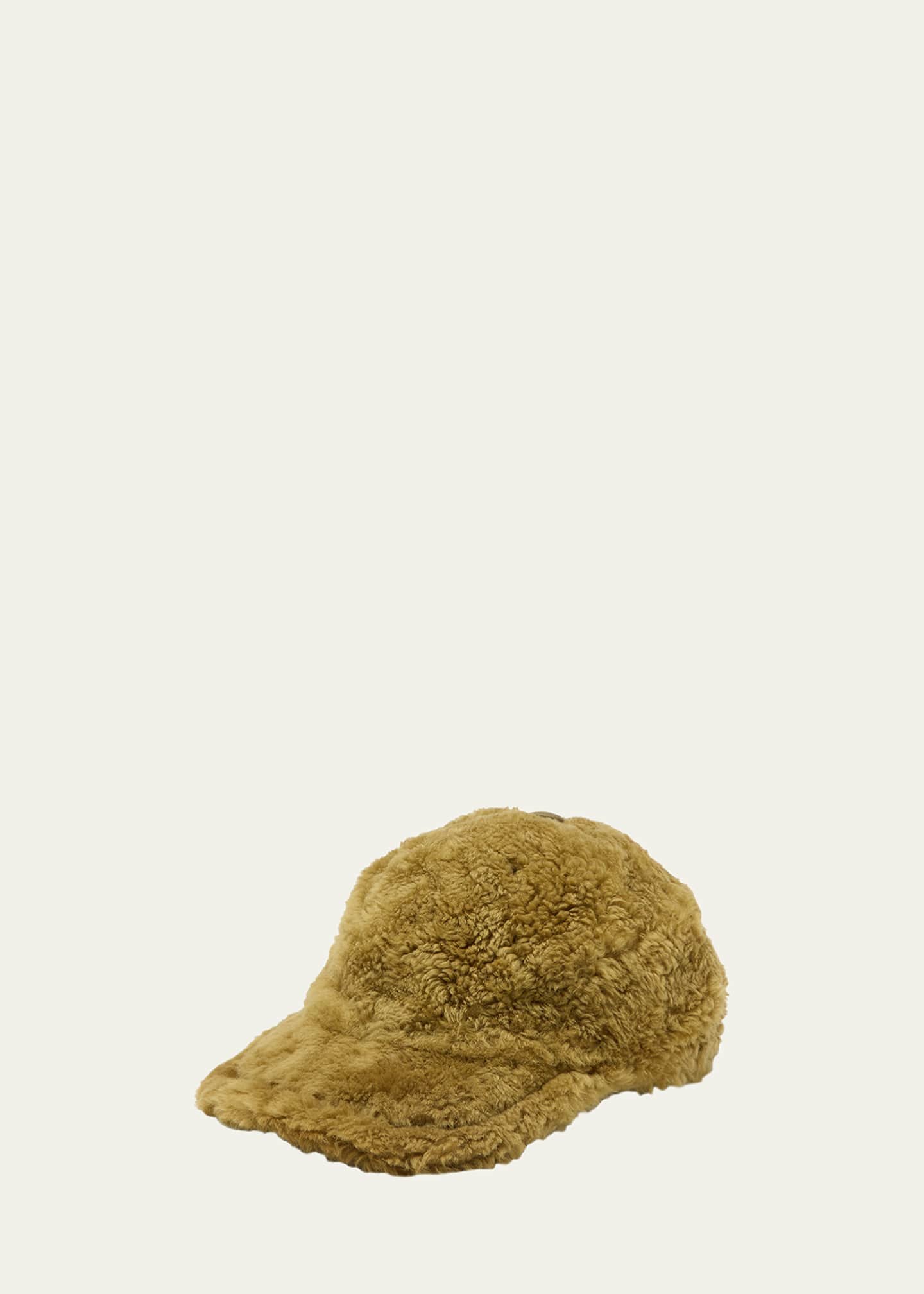 Yves Salomon - Army Curly Merino Wool Baseball Cap - Bergdorf Goodman