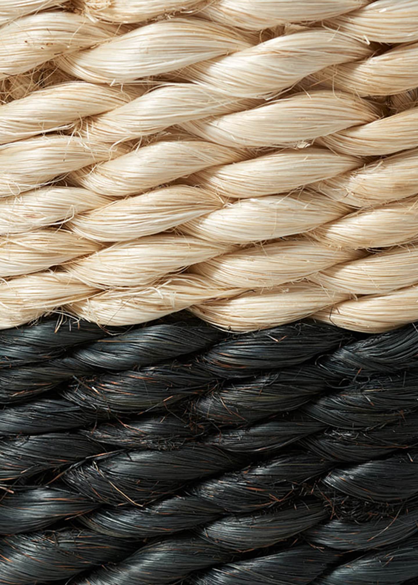 Schumacher Lubid Black-Dipped Abaca Basket, 16" - Bergdorf Goodman