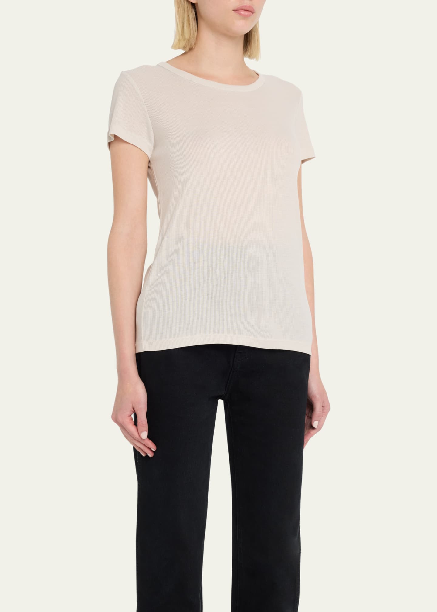 Majestic Filatures Lyocell Cotton Baby Ribbed Tee - Bergdorf Goodman