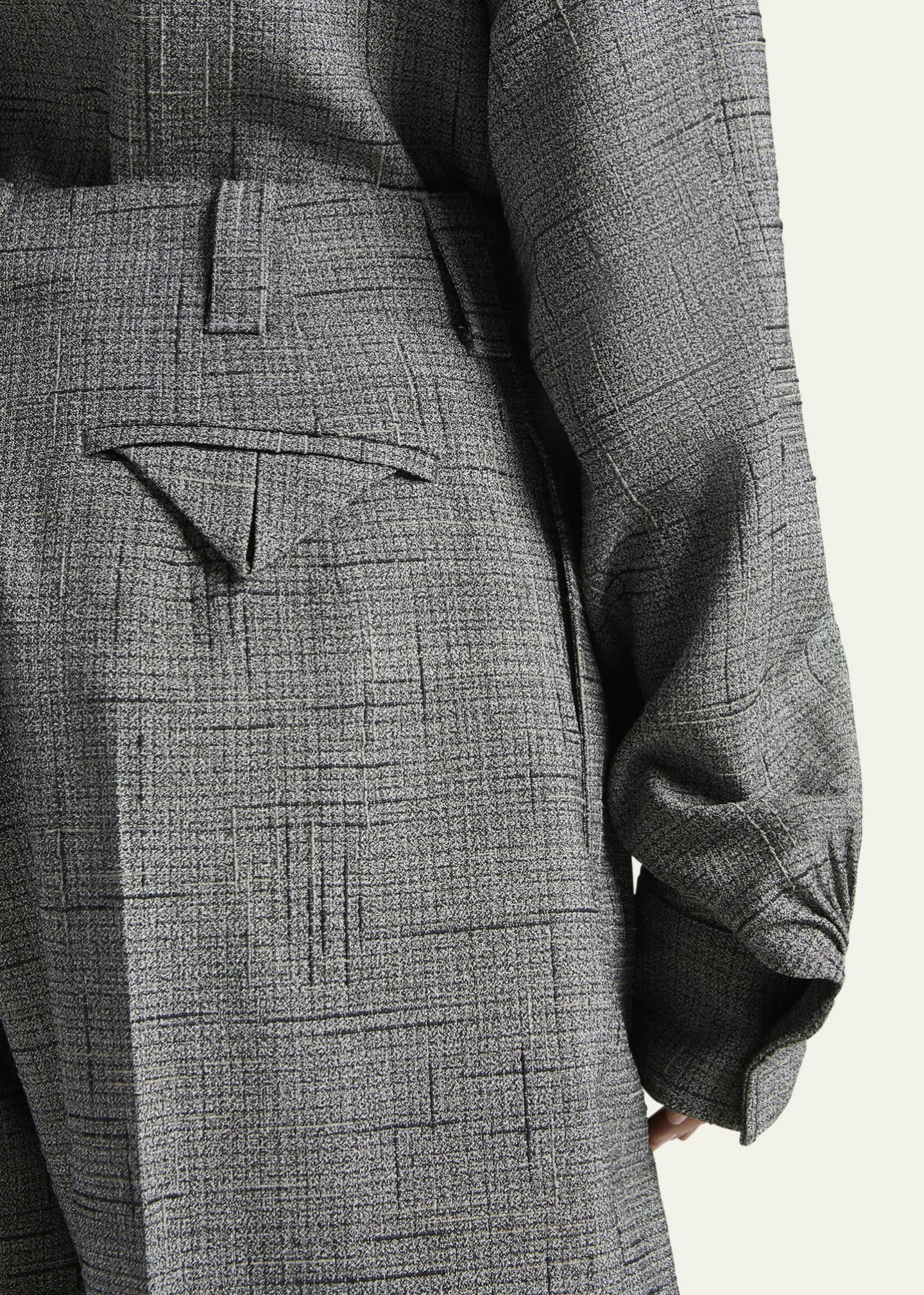 Bottega Veneta 3D Crisscross Jacquard Double-Pleated Wide-Leg Trousers - Bergdorf Goodman