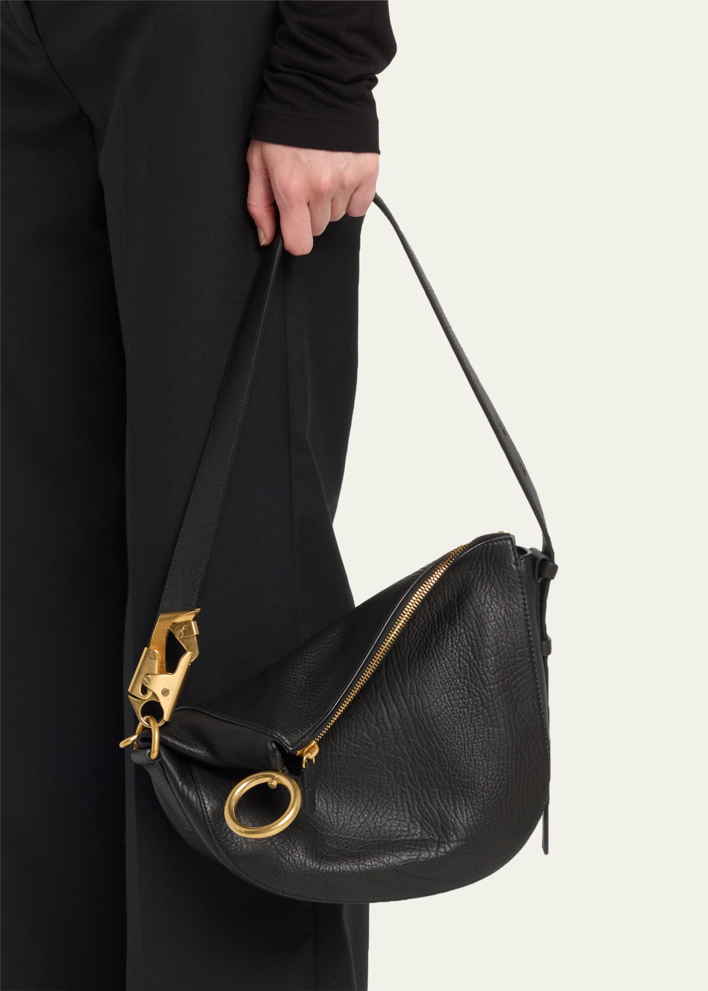 Burberry Knight Small Zip Shoulder Bag - Bergdorf Goodman