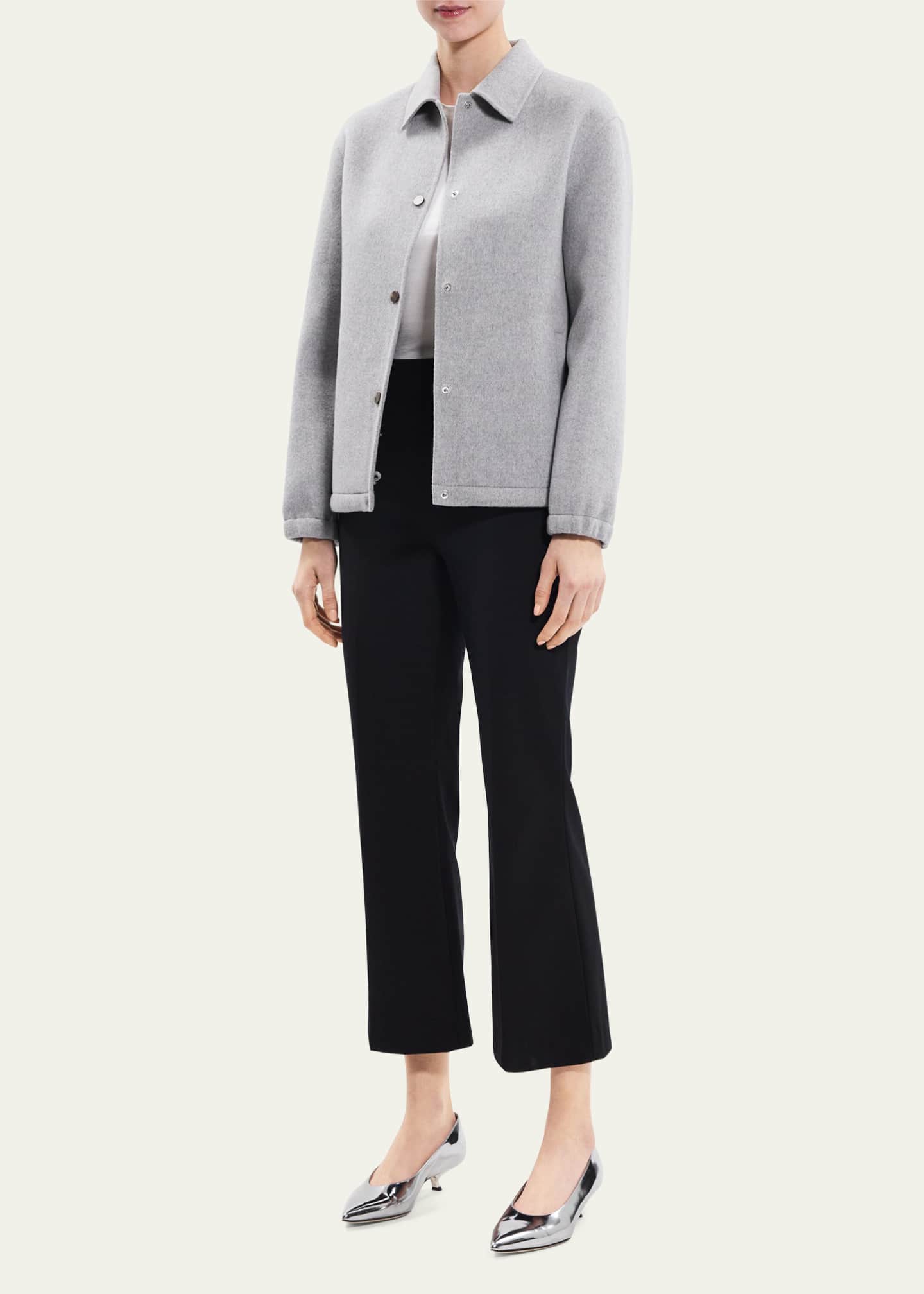 Theory New Divide Double-Face Snap-Front Jacket - Bergdorf Goodman