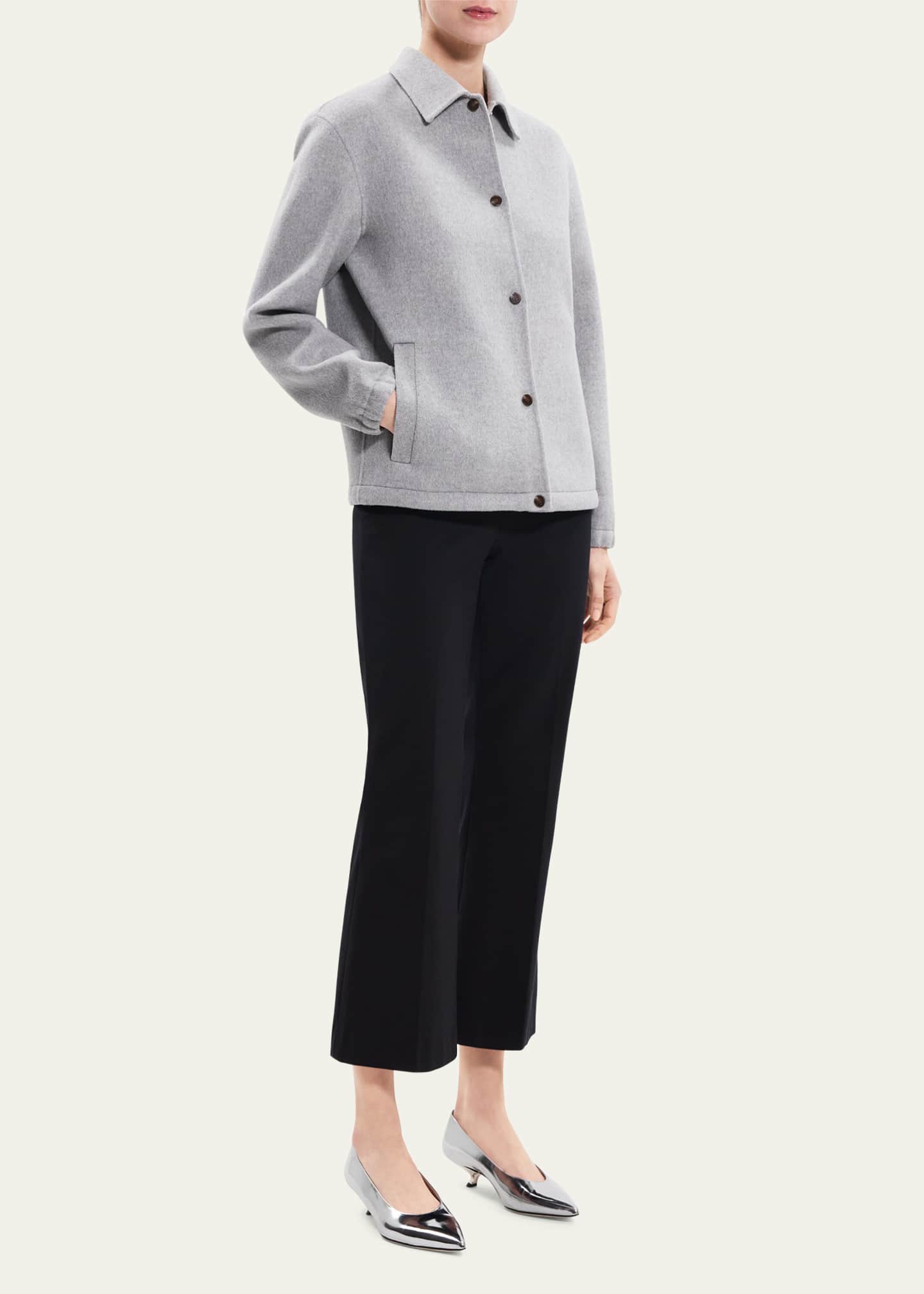 Theory New Divide Double-Face Snap-Front Jacket - Bergdorf Goodman