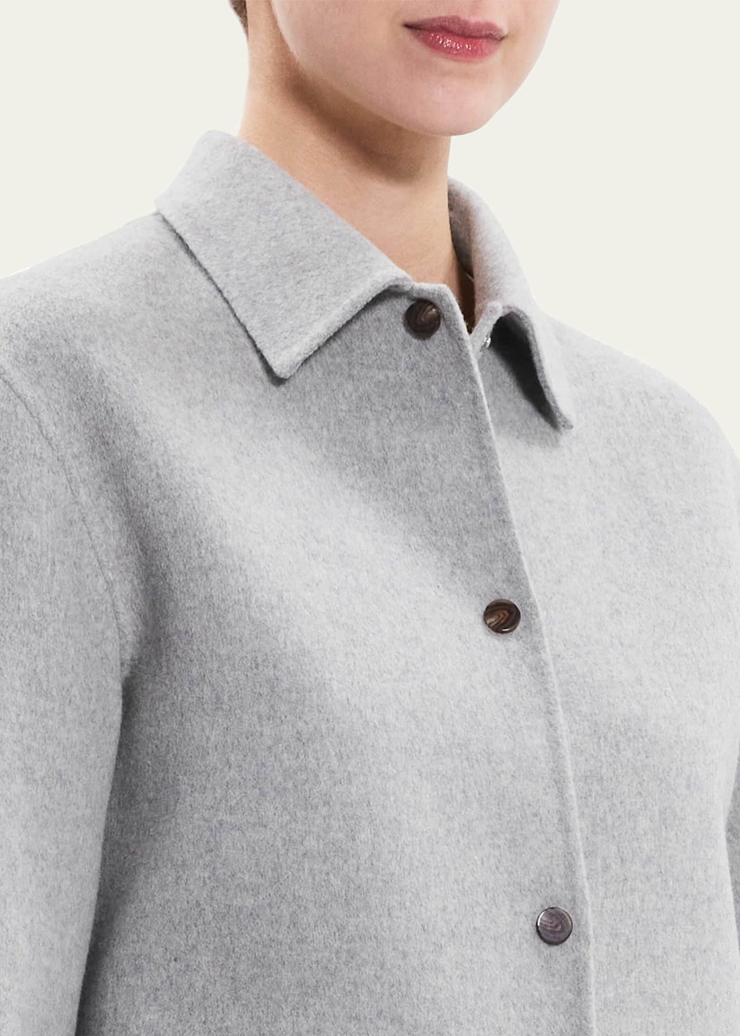 Theory New Divide Double-Face Snap-Front Jacket - Bergdorf Goodman