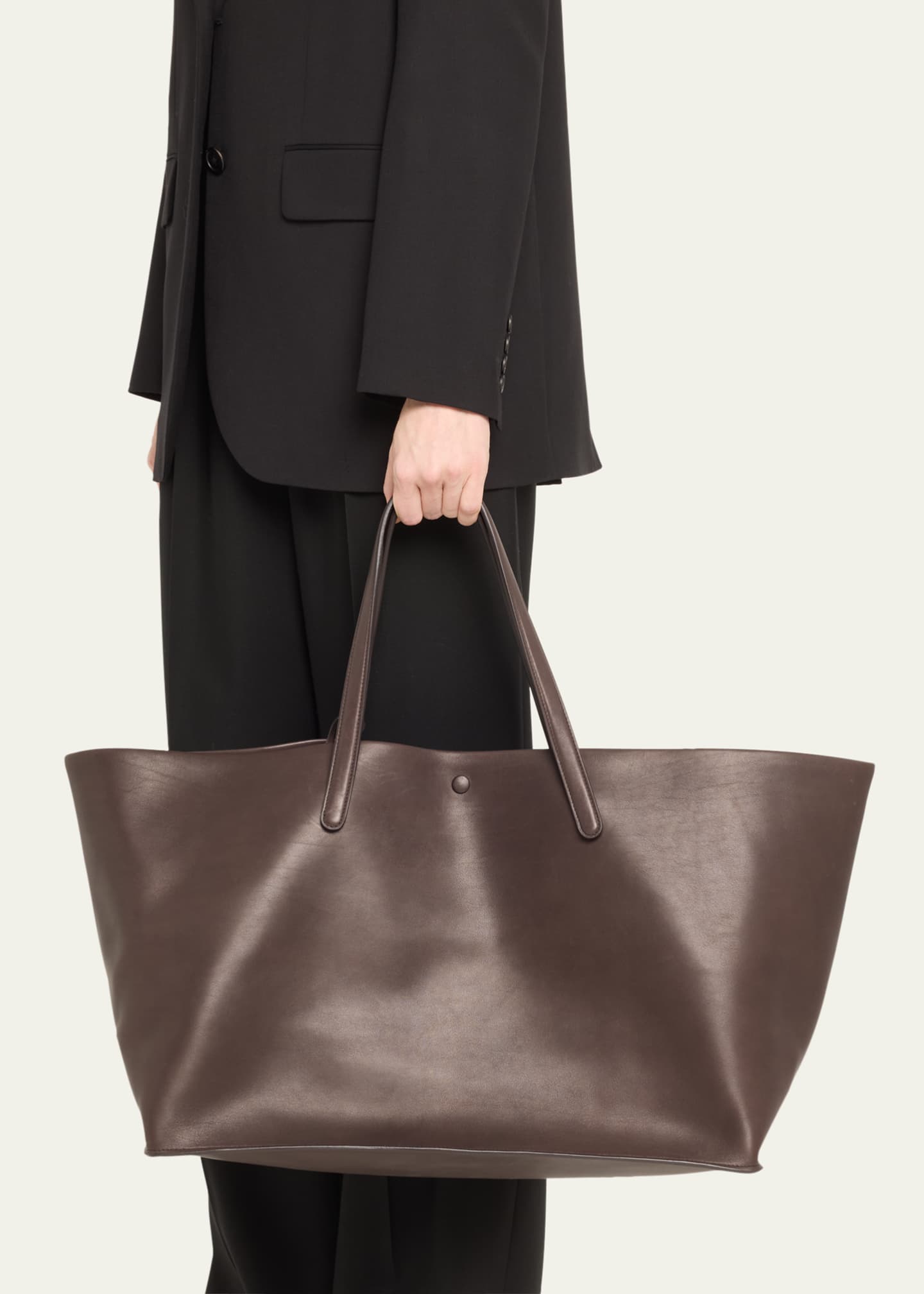THE ROW Idaho XL Tote Bag in Saddle Leather - Bergdorf Goodman
