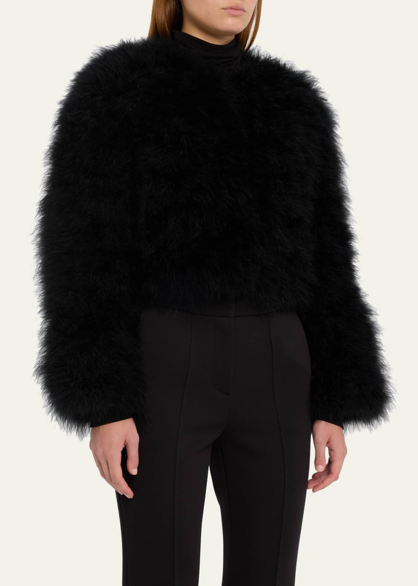 Ramy Brook Mckenna Feather Bomber Jacket - Bergdorf Goodman