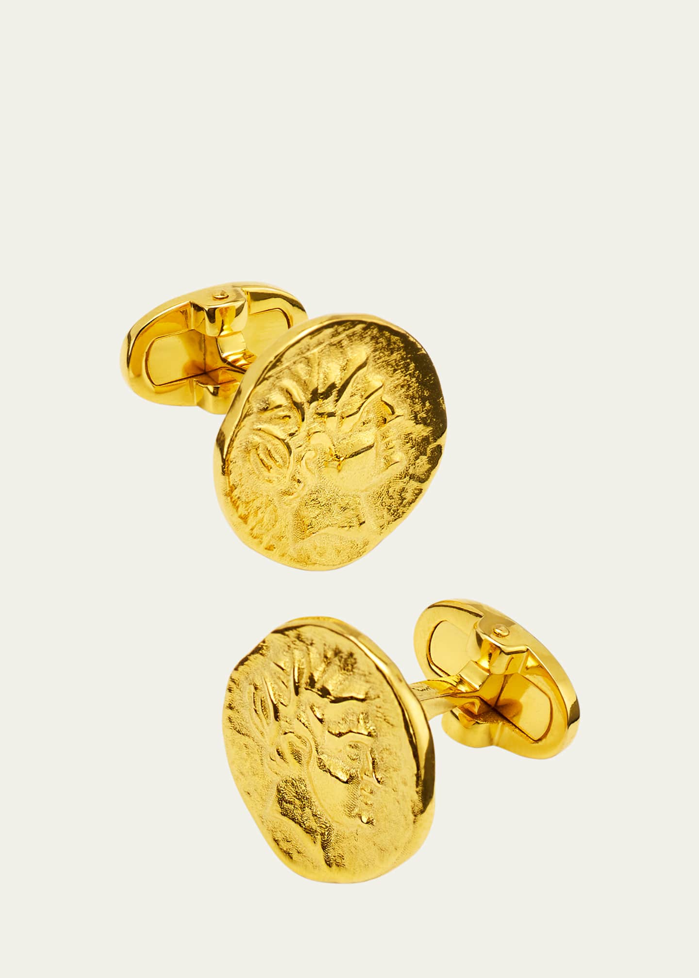 Jan Leslie Men's 18K Gold Vermeil Coin Cufflinks - Bergdorf Goodman