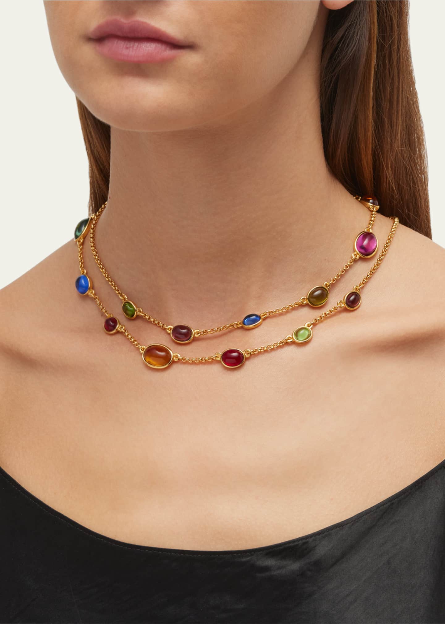 Ben-Amun 24K Yellow Gold Multi-Stone Wrap Station Necklace - Bergdorf ...