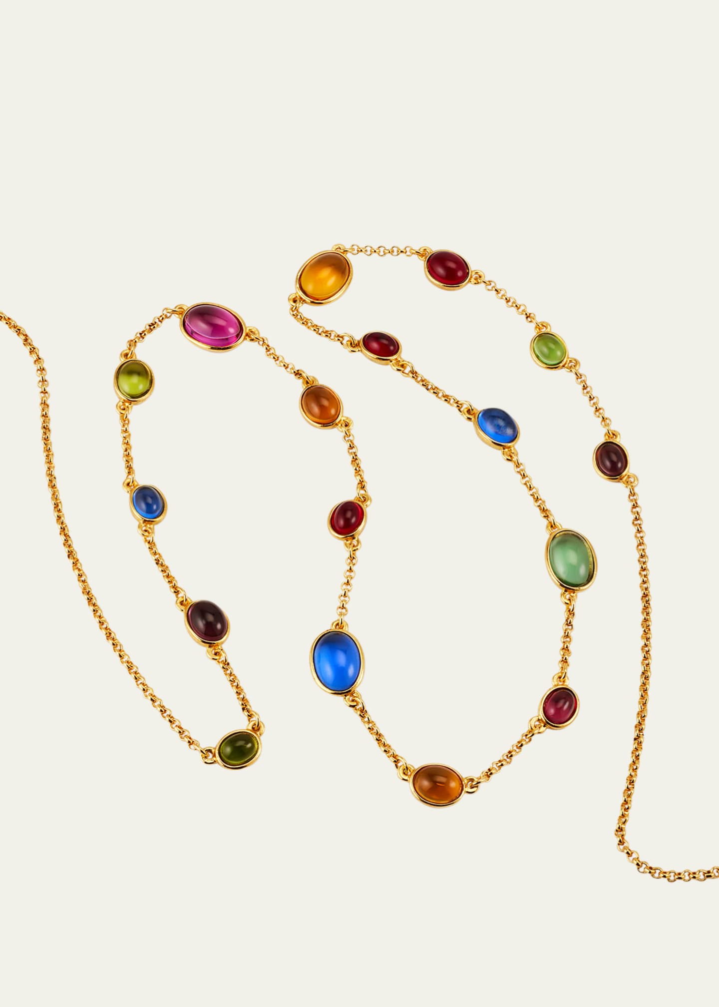Ben-Amun 24K Yellow Gold Multi-Stone Wrap Station Necklace - Bergdorf ...