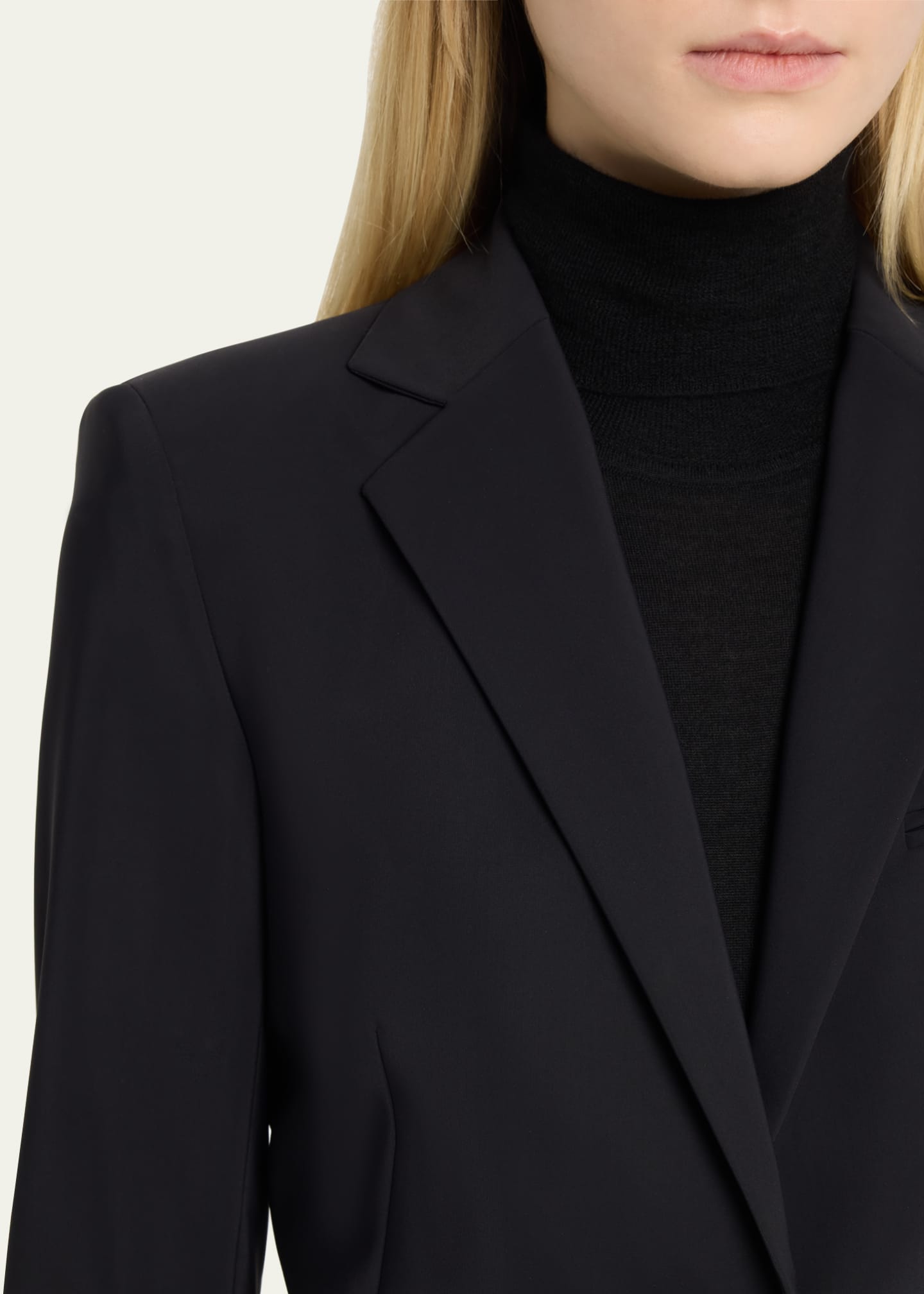 Theory Slim One-Button Ponte Jacket - Bergdorf Goodman