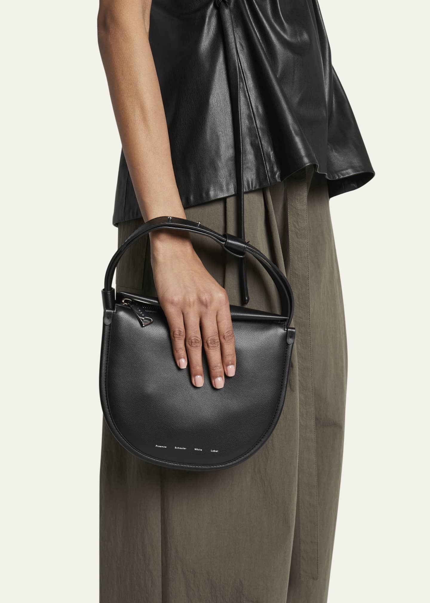 Proenza Schouler White Label Baxter Small Leather Top-Handle Bag ...
