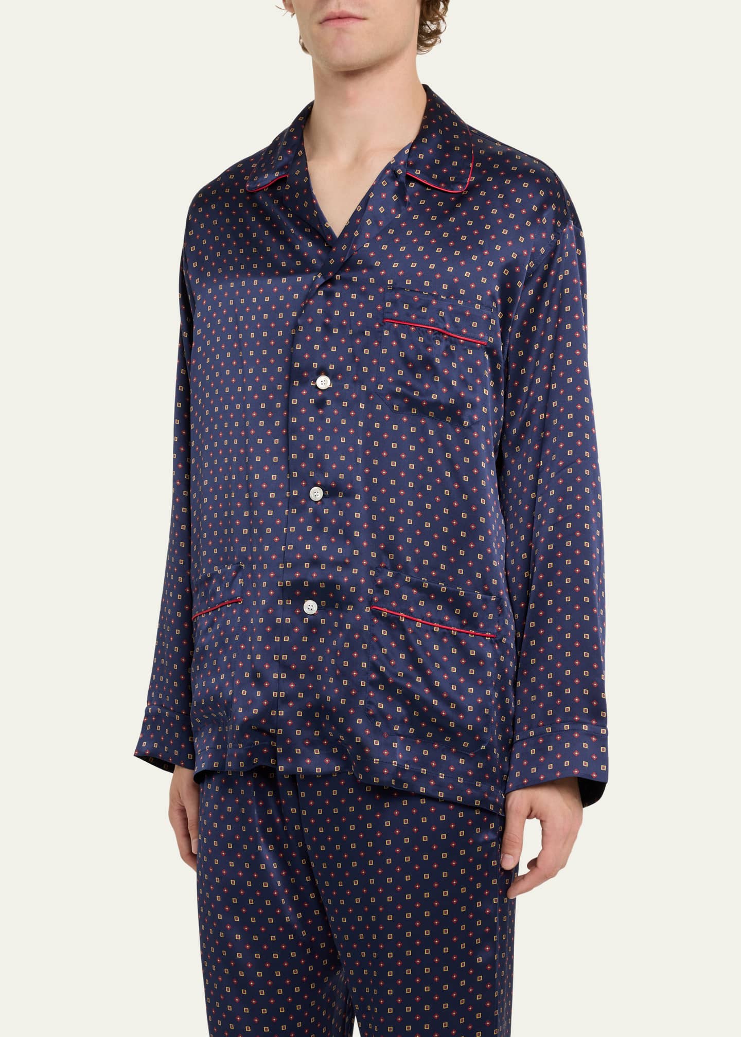 Emanuele Maffeis 100% SILK PAJAMA - Bergdorf Goodman