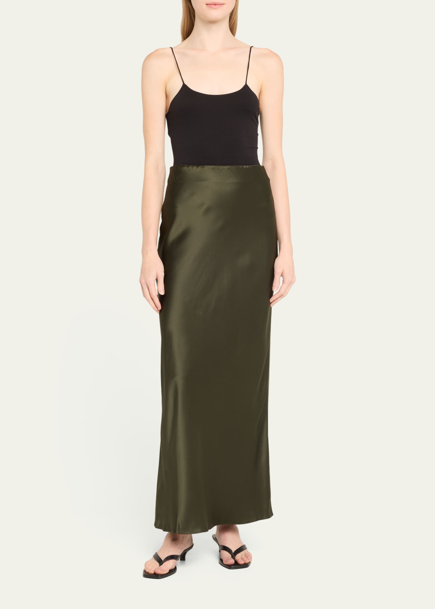 FRAME Silk Column Maxi Skirt - Bergdorf Goodman