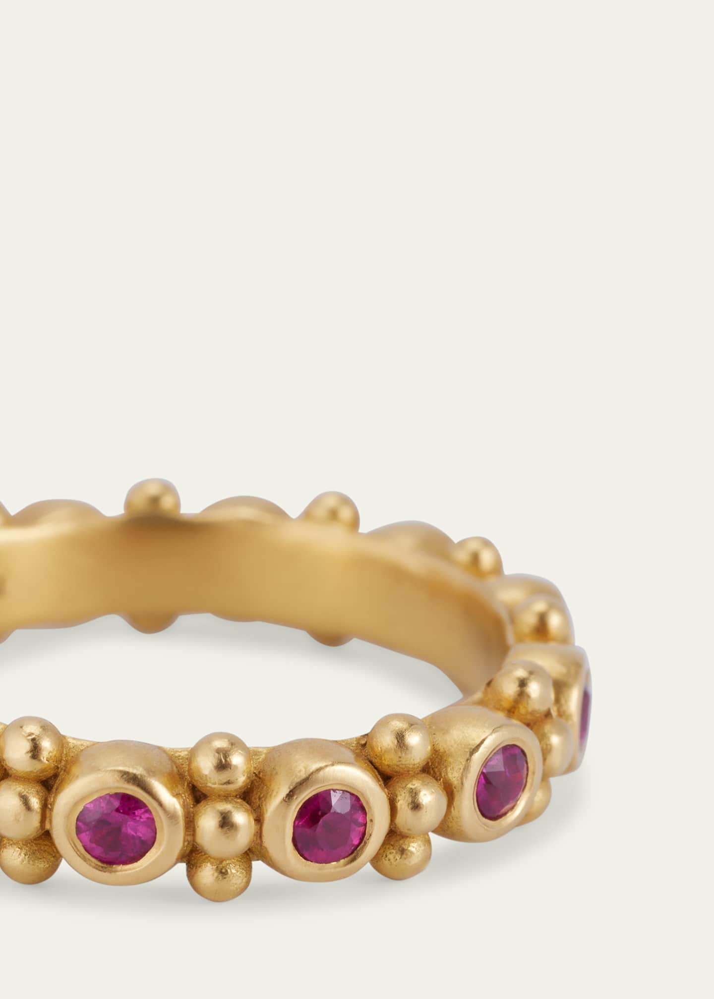 Prounis Jewelry 22K Ruby Bulla Aeon Eternity Band Ring - Bergdorf Goodman