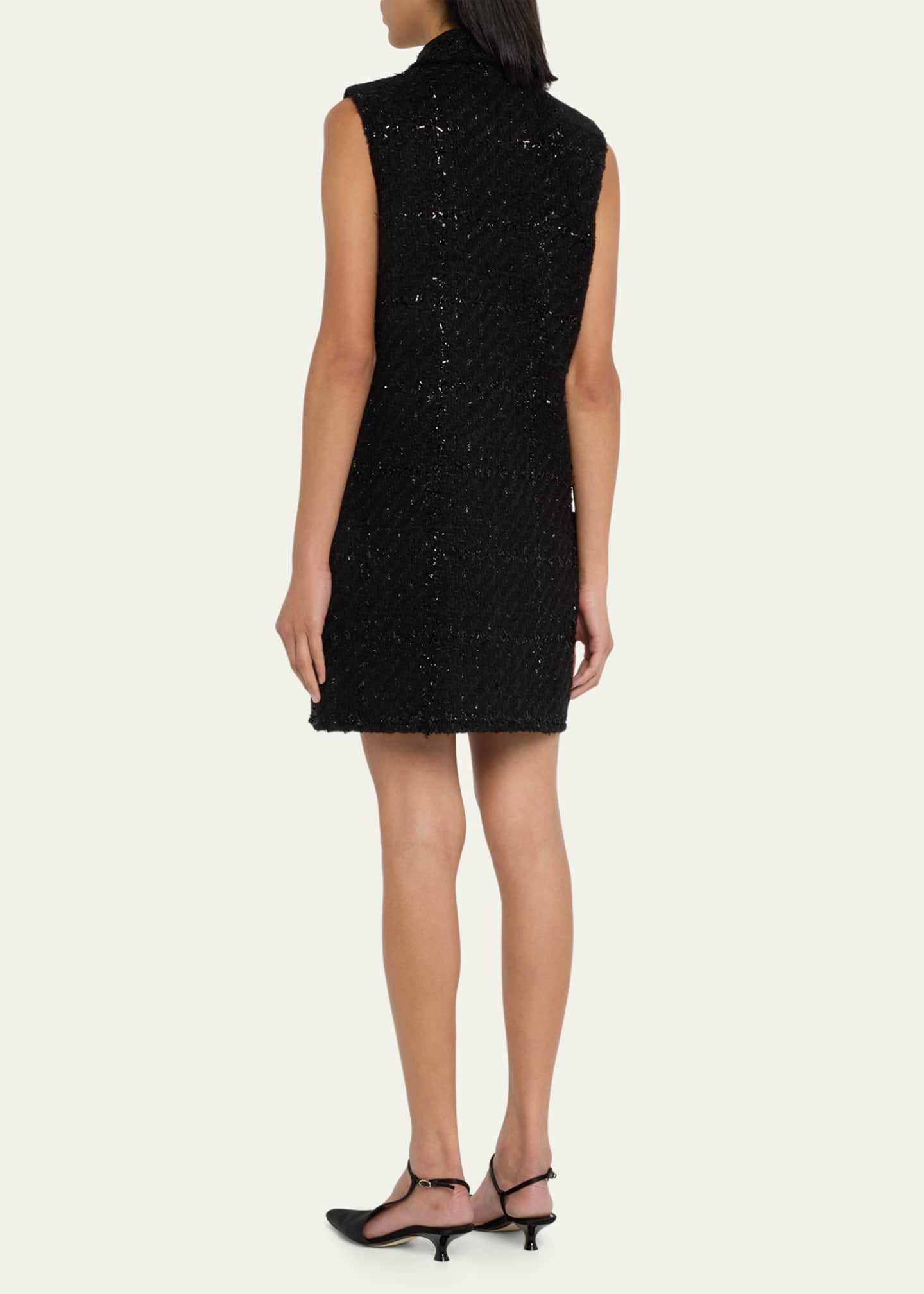 Jason Wu Collection Metallic Fringe Tweed Mini Shift Dress - Bergdorf ...