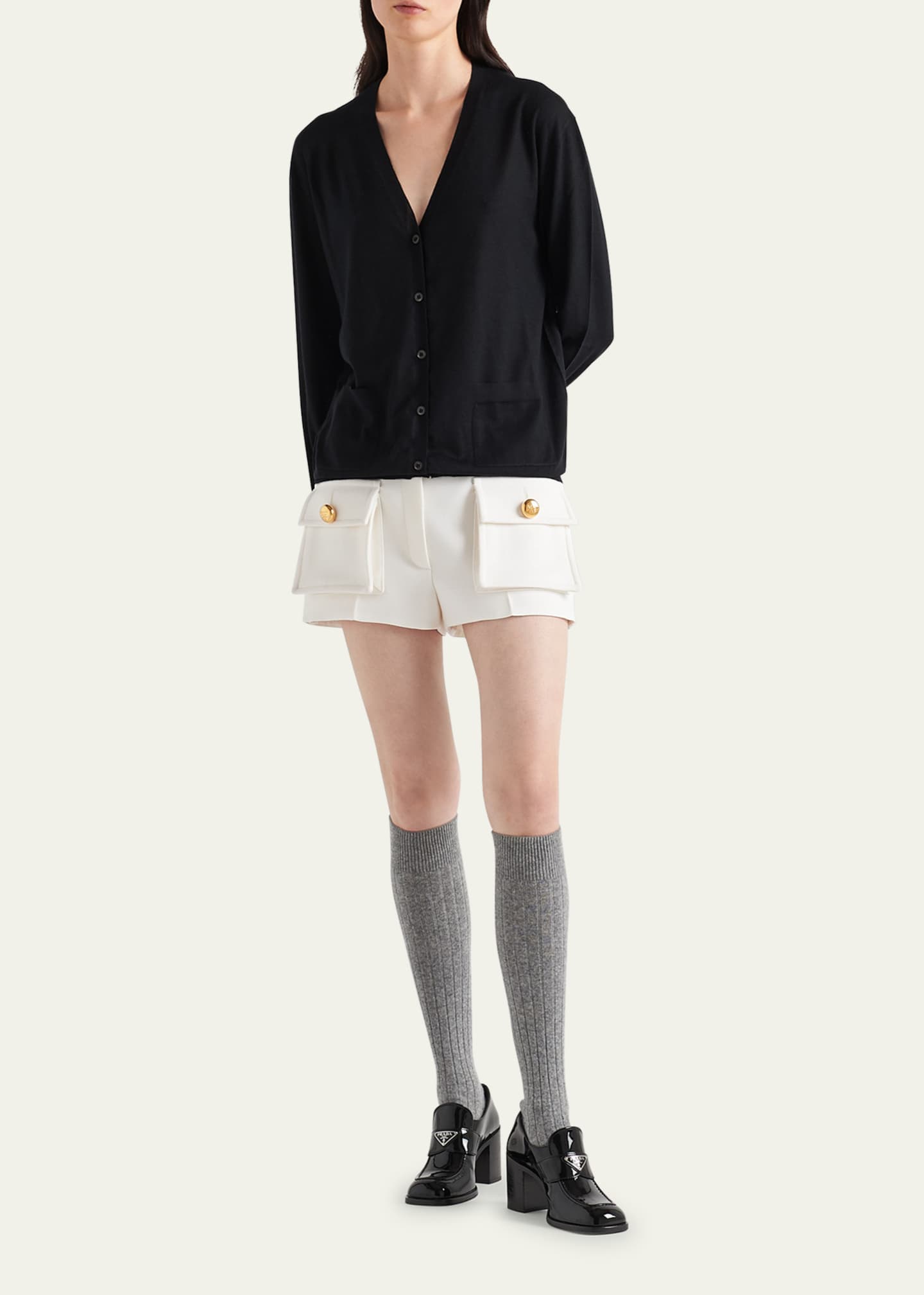 Prada Superfine Cashmere Knit Cardigan - Bergdorf Goodman