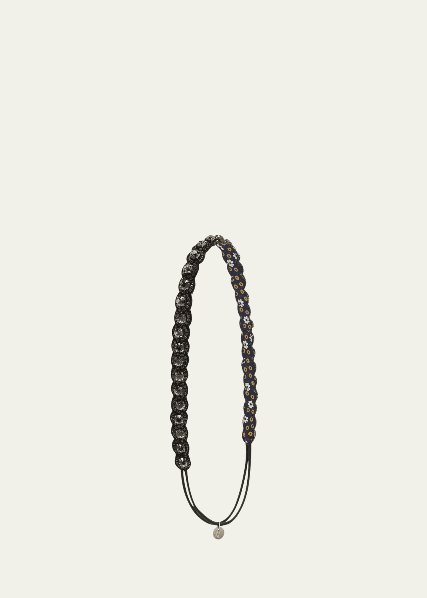 Deepa Gurnani Adele Embellished Gunmetal Headband - Bergdorf Goodman