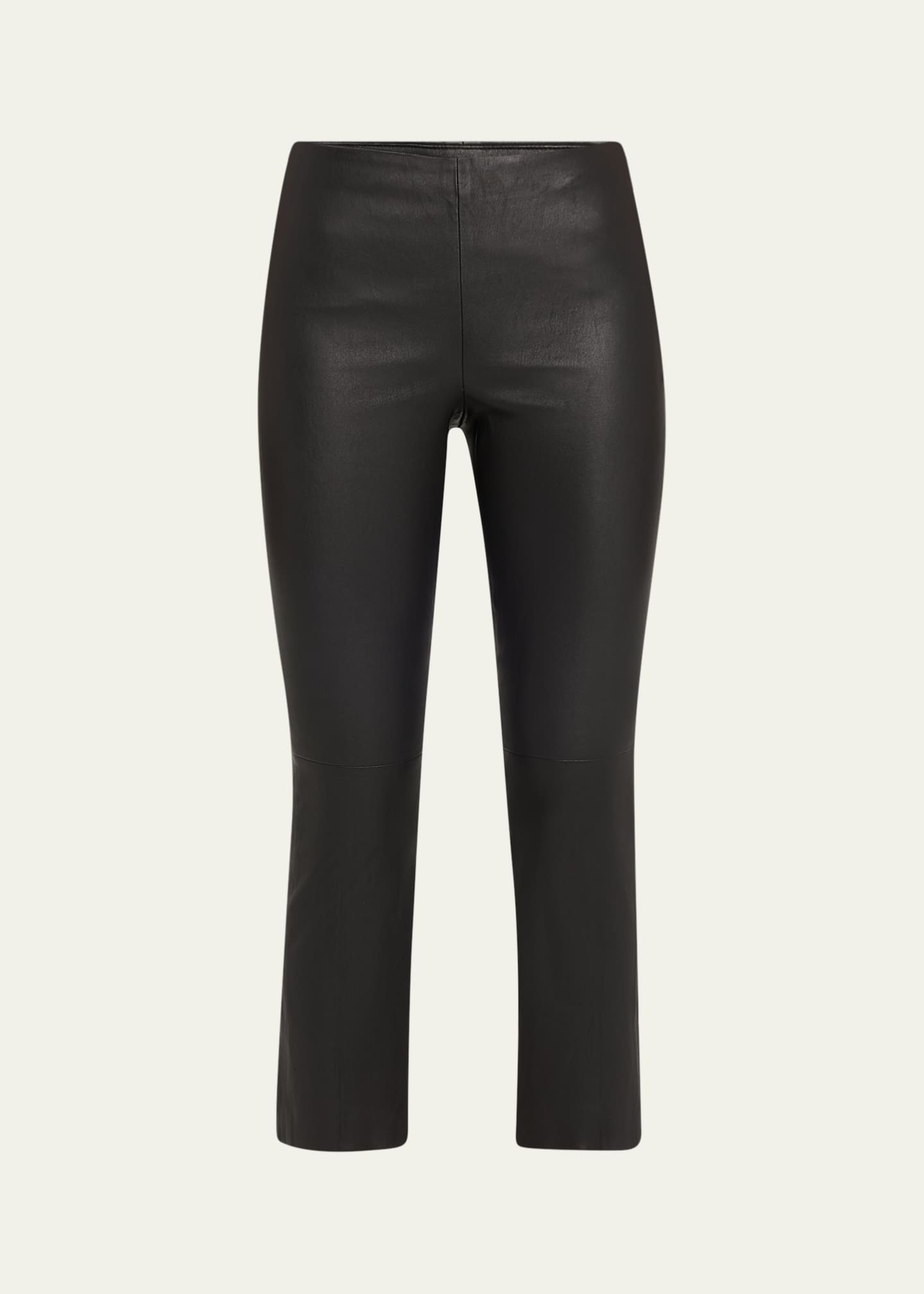 Vince Slim Cropped Leather Pants - Bergdorf Goodman