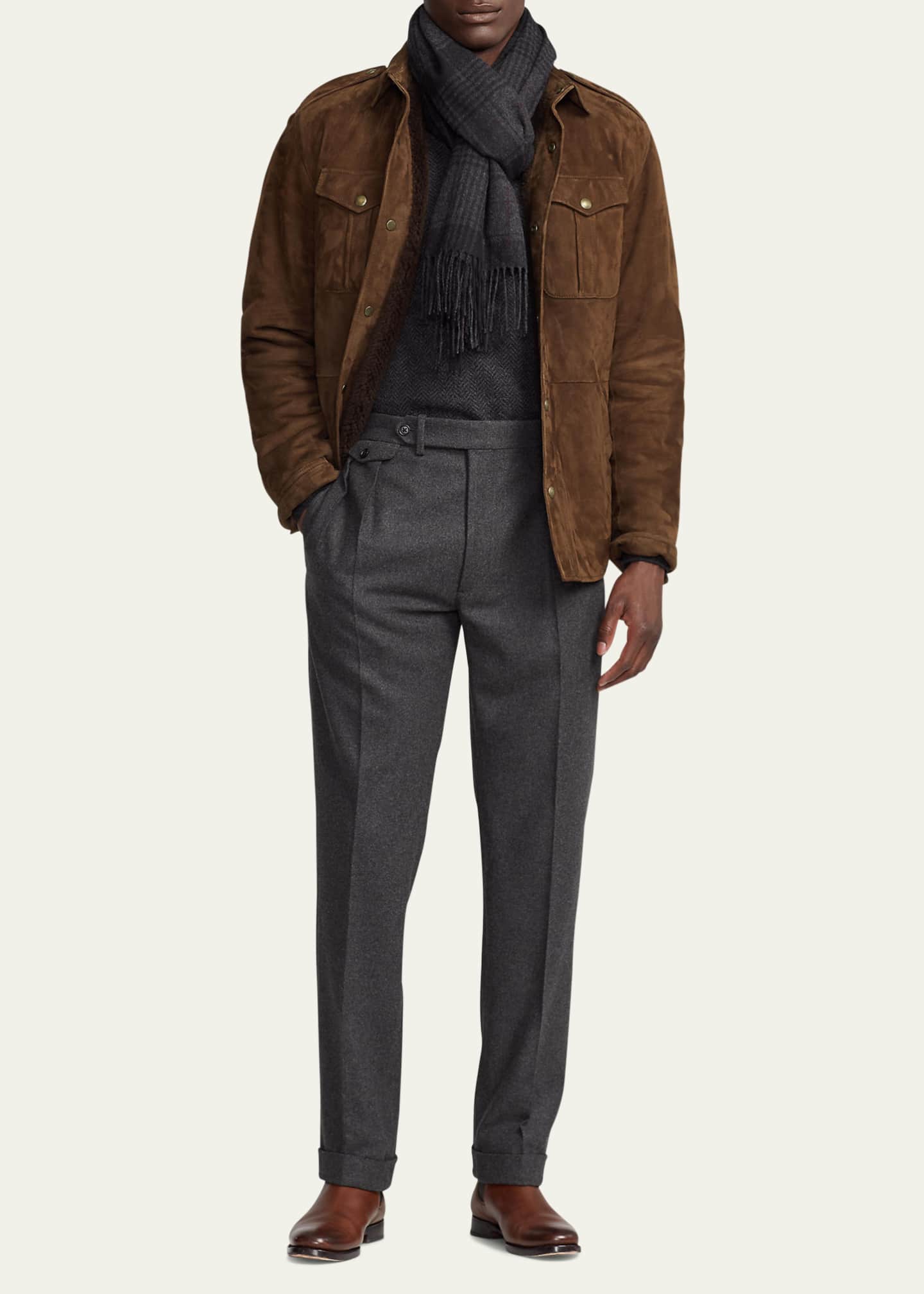 Ralph Lauren Purple Label Men's Chilton Shearling Shirt Jacket ...