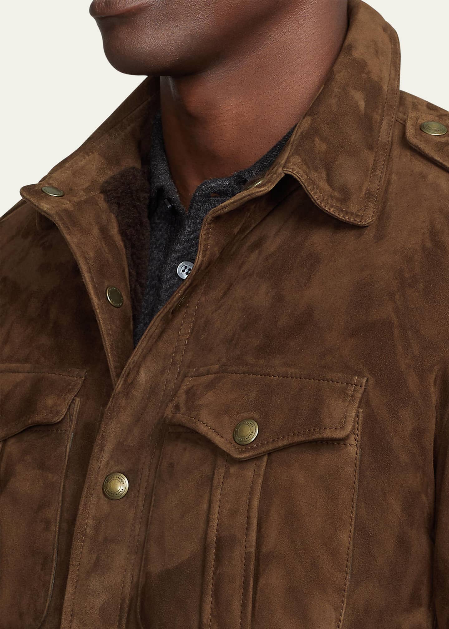 Ralph Lauren Purple Label Men's Chilton Shearling Shirt Jacket ...