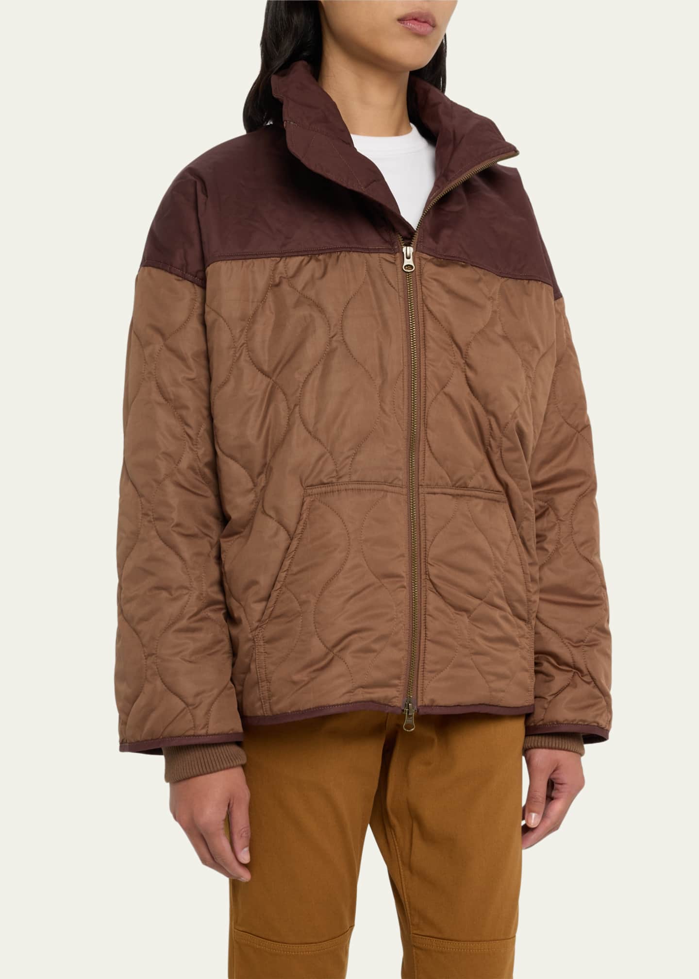 NSF Clothing Wyatt Quilted Funnel Jacket - Bergdorf Goodman