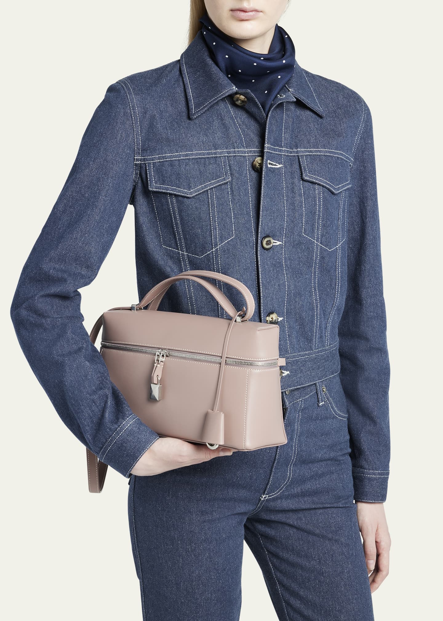 Loro Piana Extra Bag L27 Leather Saddle Bag - Bergdorf Goodman