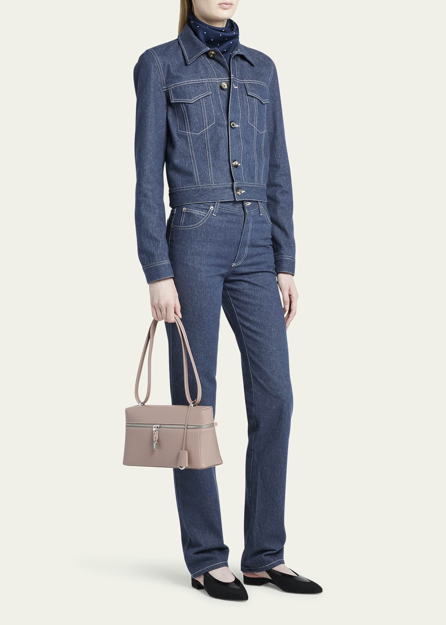 Loro Piana Extra Bag L27 Leather Saddle Bag - Bergdorf Goodman