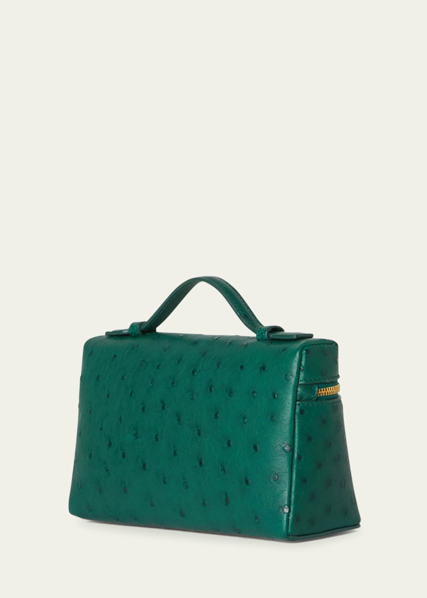 Loro Piana Extra Pocket L19 Ostrich Leather Pouch - Bergdorf Goodman