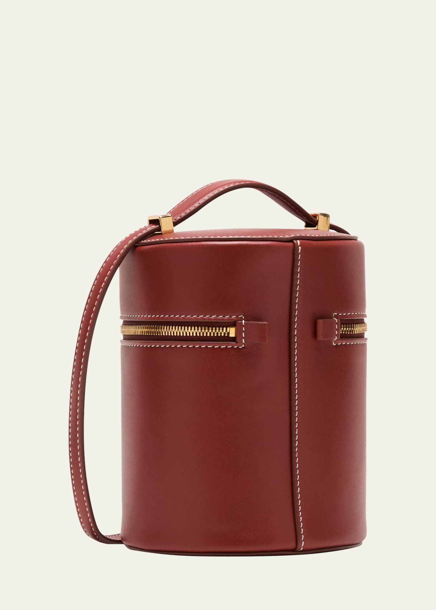 Loro Piana Extra Case Medium Saddle Leather Bucket Bag - Bergdorf Goodman