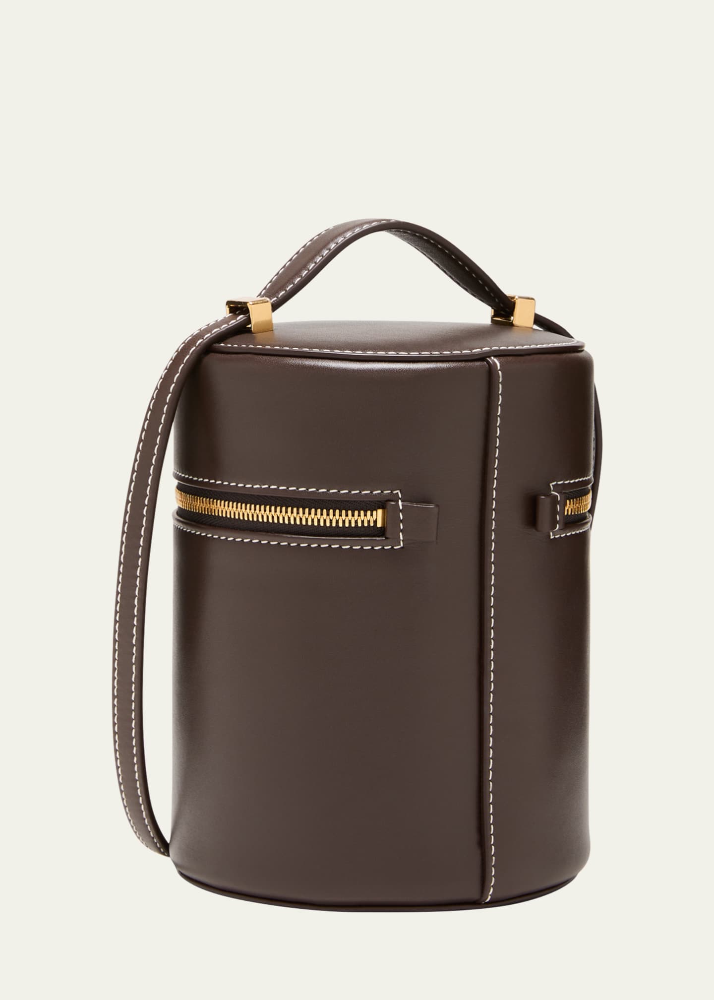 Loro Piana Extra Case Medium Saddle Leather Bucket Bag - Bergdorf Goodman