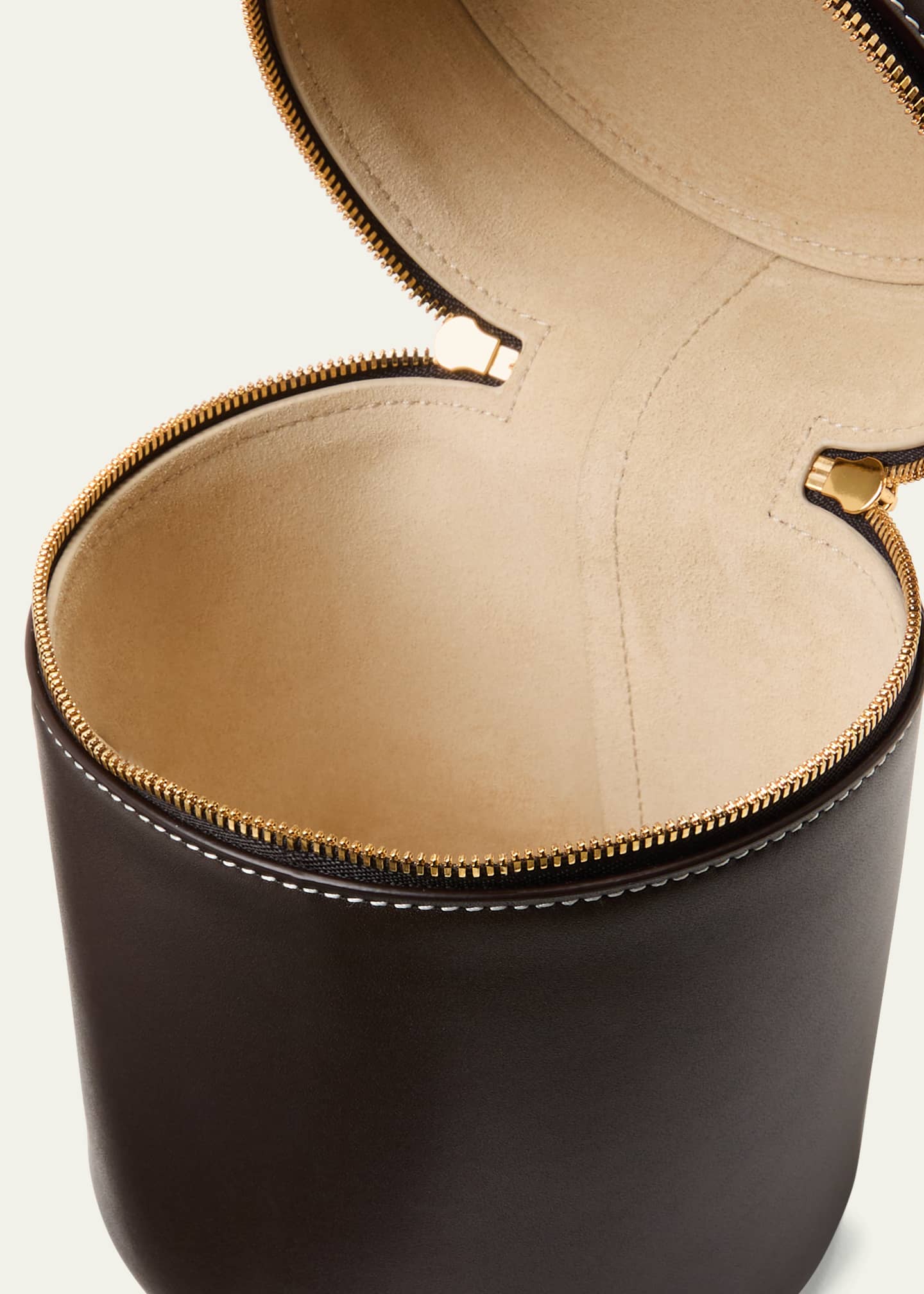 Loro Piana Extra Case Medium Saddle Leather Bucket Bag - Bergdorf Goodman