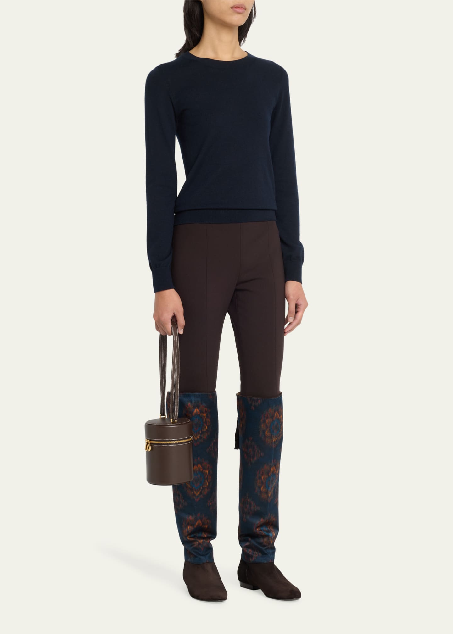 Loro Piana Extra Case Medium Saddle Leather Bucket Bag - Bergdorf Goodman