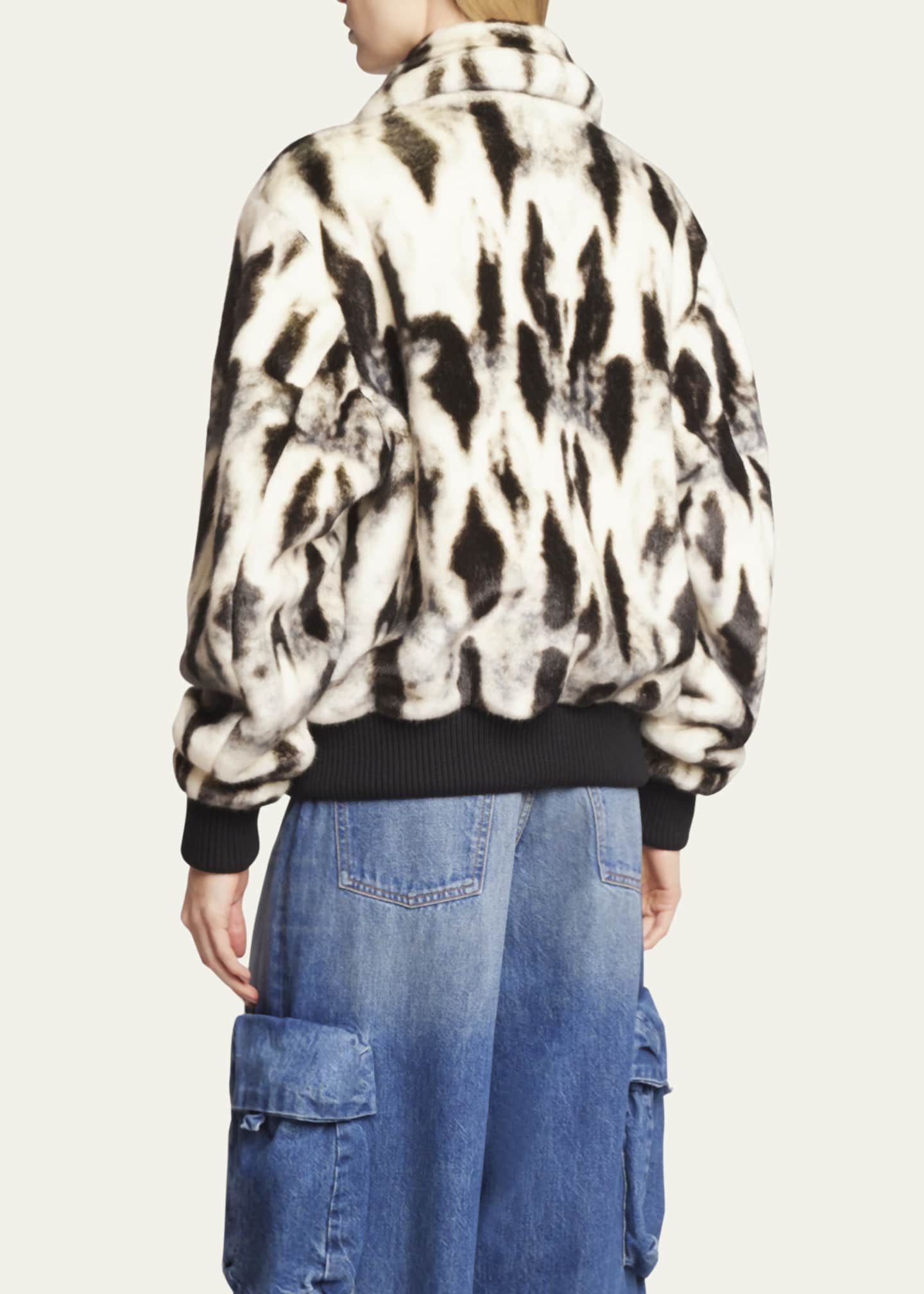 Amiri Printed Faux Fur Jacket - Bergdorf Goodman