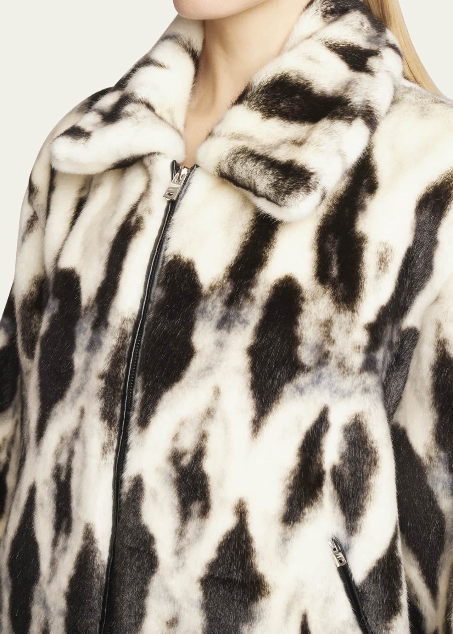 Amiri Printed Faux Fur Jacket - Bergdorf Goodman
