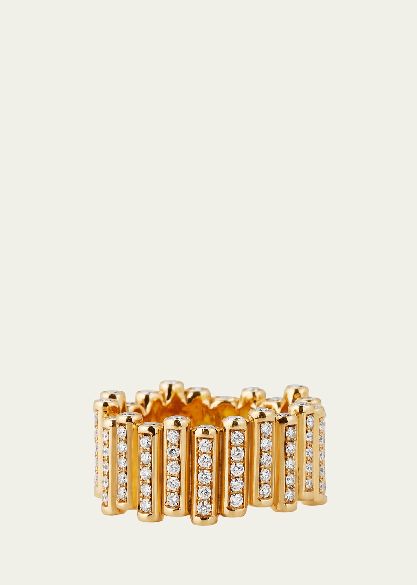 Viltier Edge 18K Gold and Pavé Diamond Ring - Bergdorf Goodman