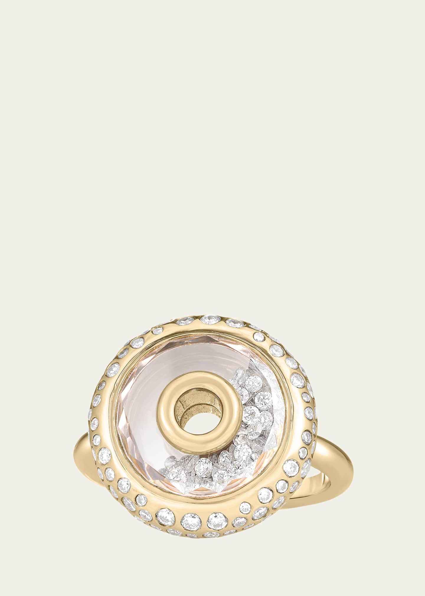 Moritz Glik 18K Yellow Gold Roda Pave Diamond Ring - Bergdorf Goodman
