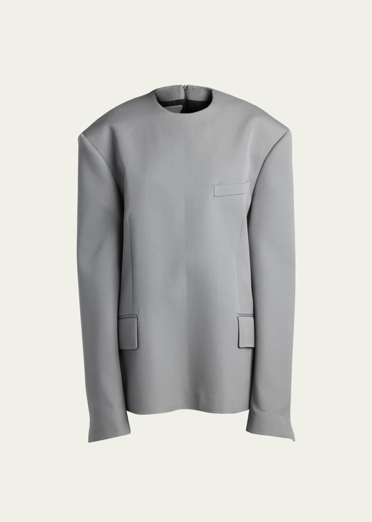 Bottega Veneta Compact Wool Jacket - Bergdorf Goodman