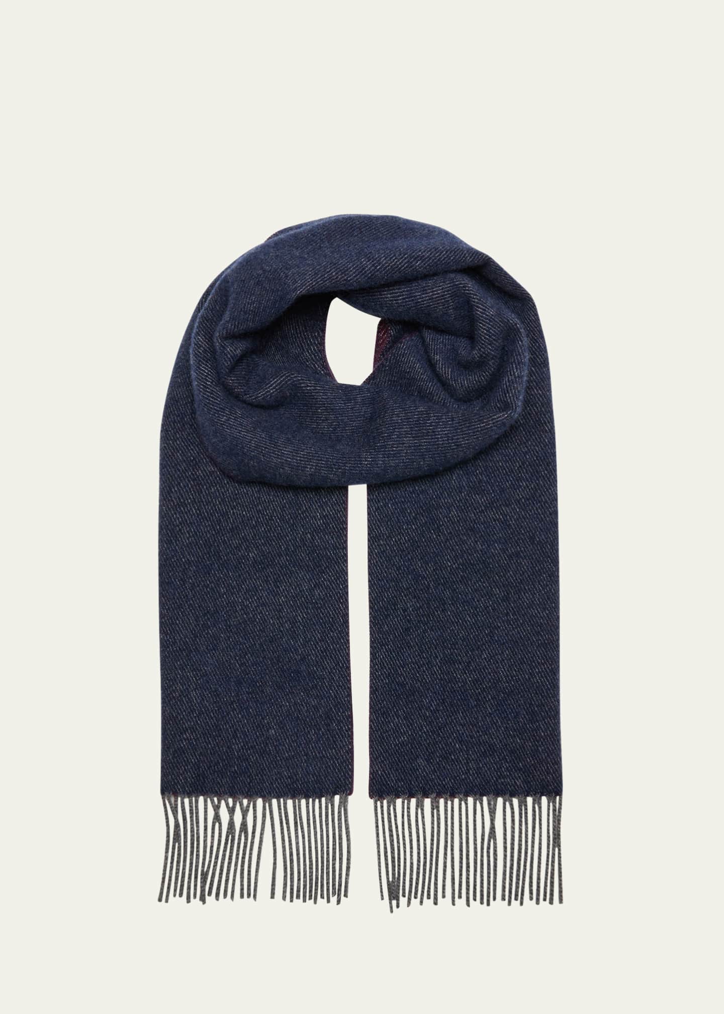 PIACENZA Men's Cashmere Double-Face Scarf - Bergdorf Goodman