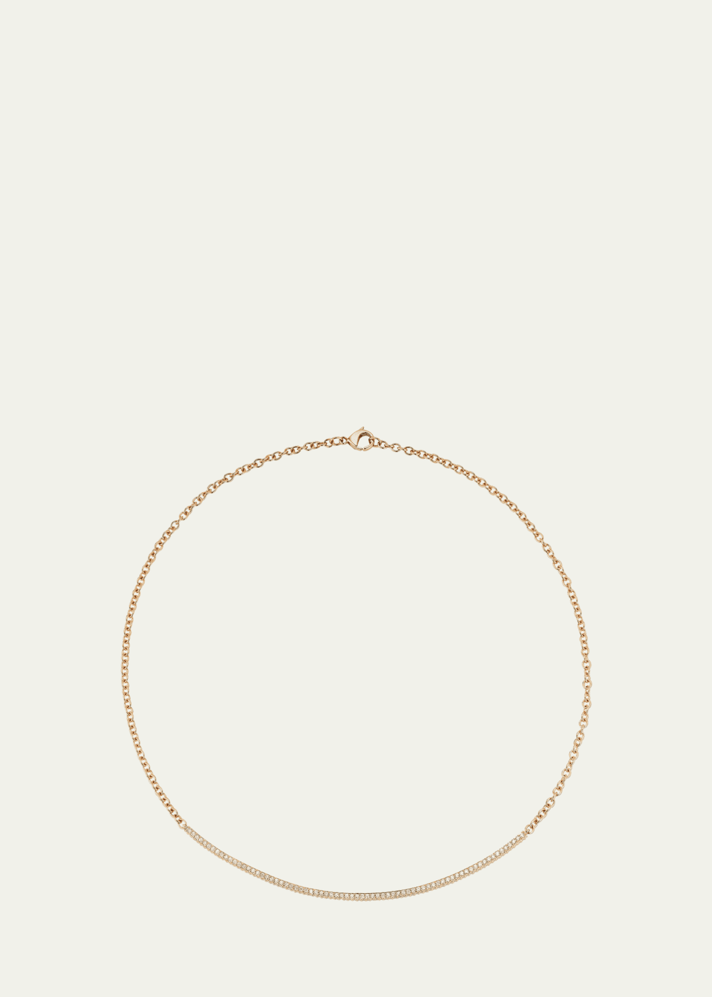 Walters Faith Clive 18K Rose Gold Diamond Fluted Bar Necklace ...