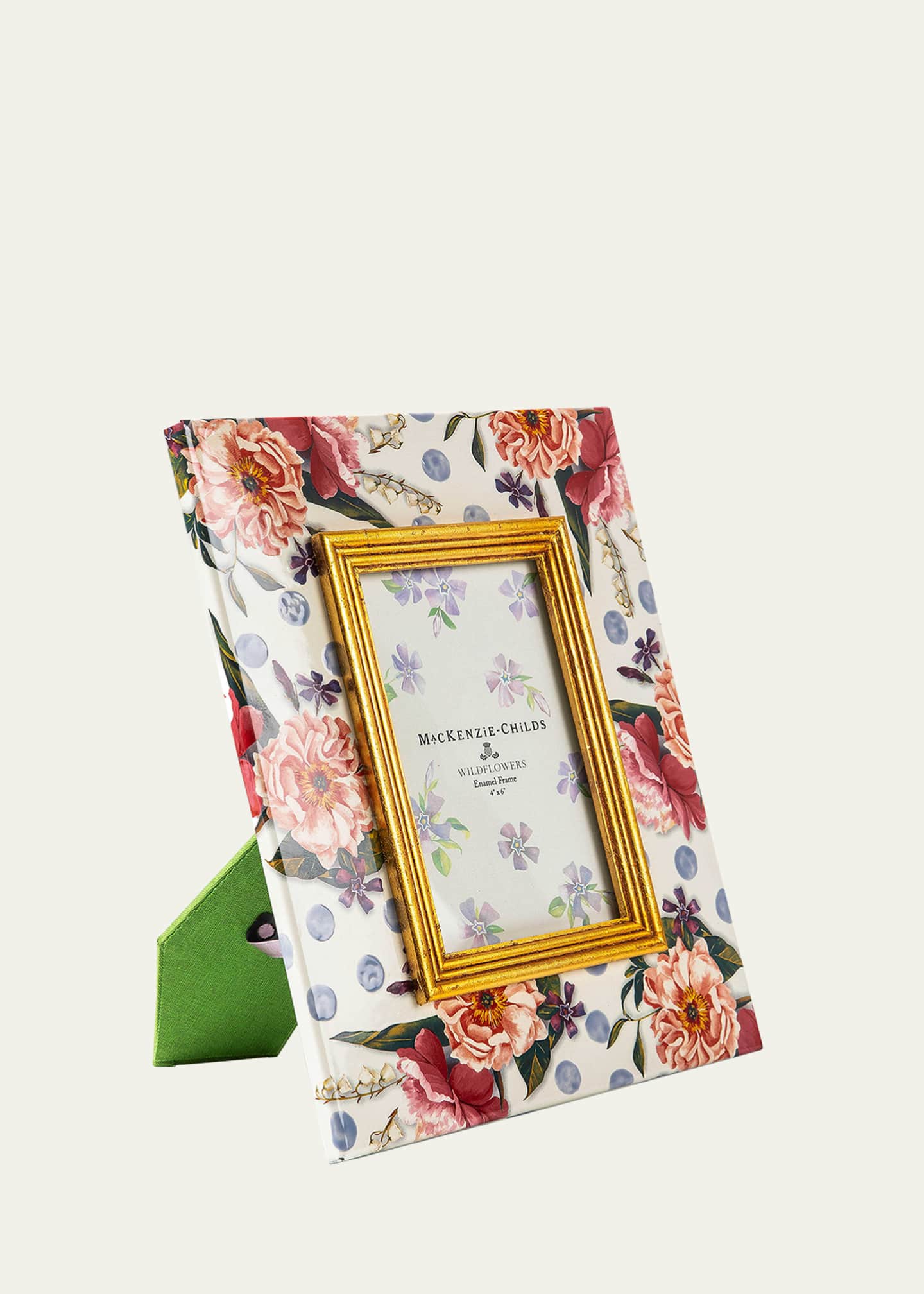 MacKenzie-Childs Wildflowers Enamel Frame, 4" x 6" - Bergdorf Goodman