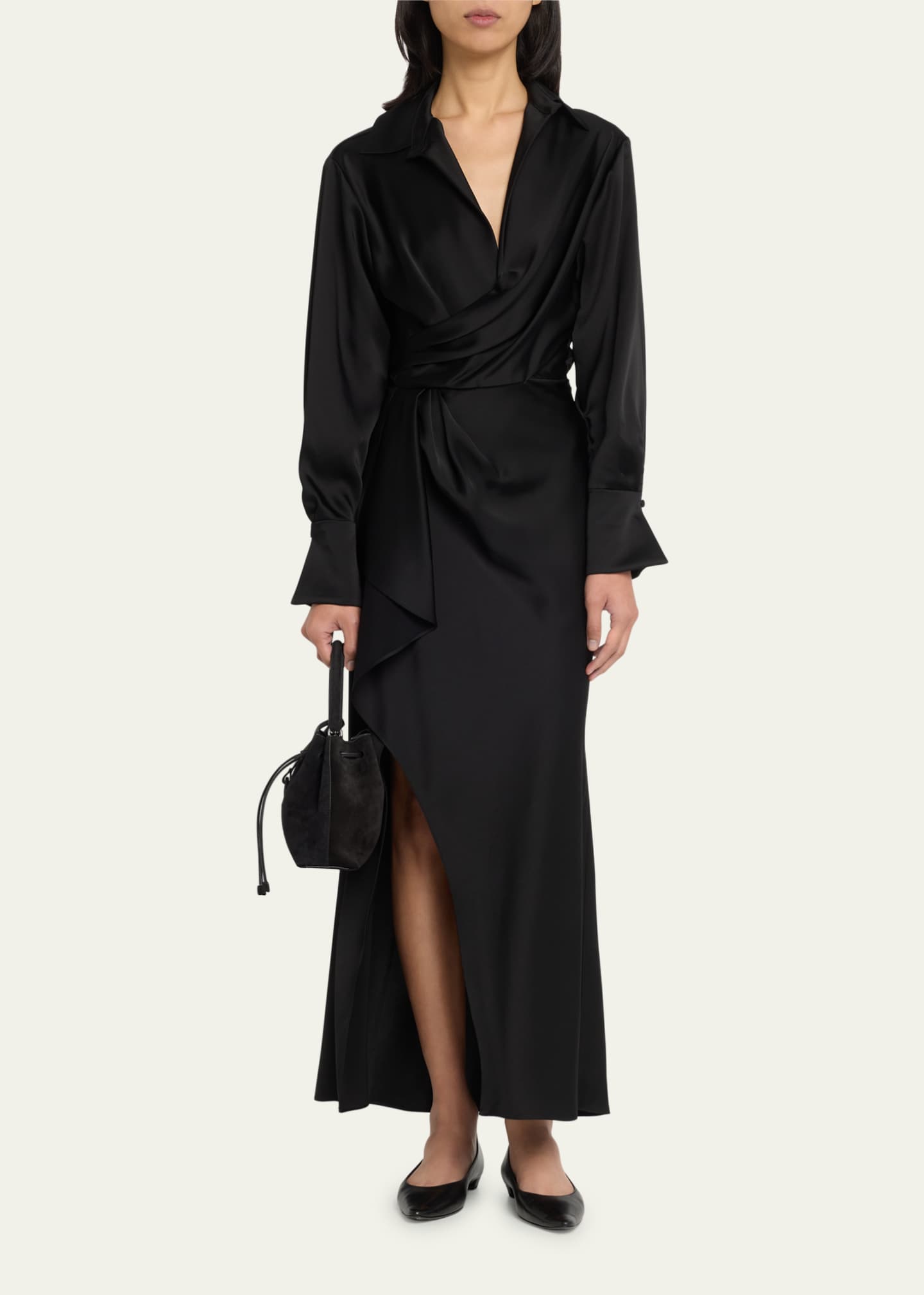 Stuart Weitzman Rae Mini Suede Bucket Bag - Bergdorf Goodman