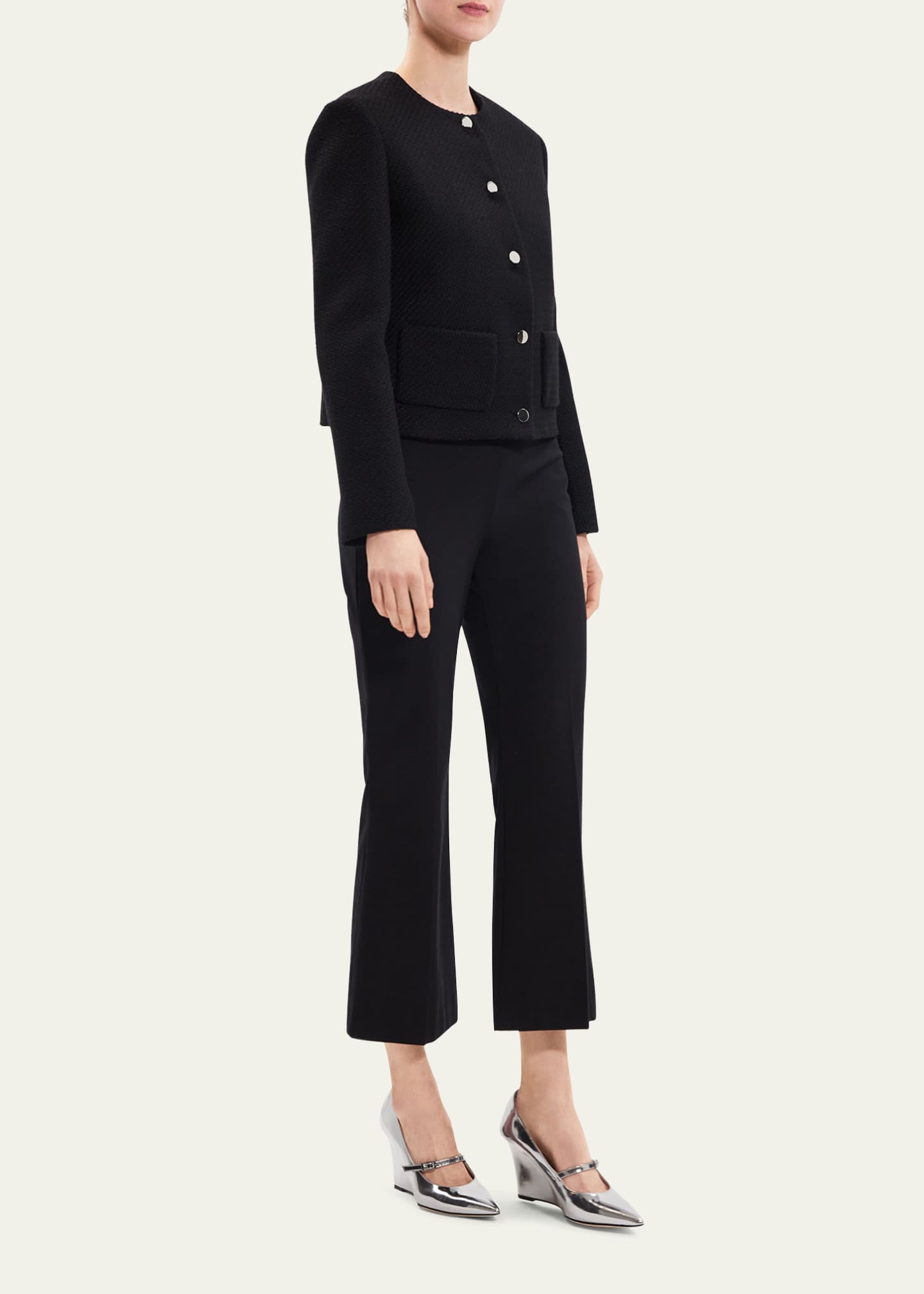 Theory Holiday Tweed Cropped Jacket - Bergdorf Goodman