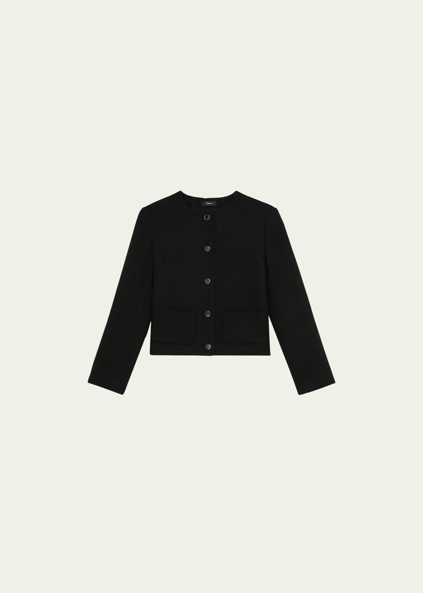 Theory Holiday Tweed Cropped Jacket - Bergdorf Goodman