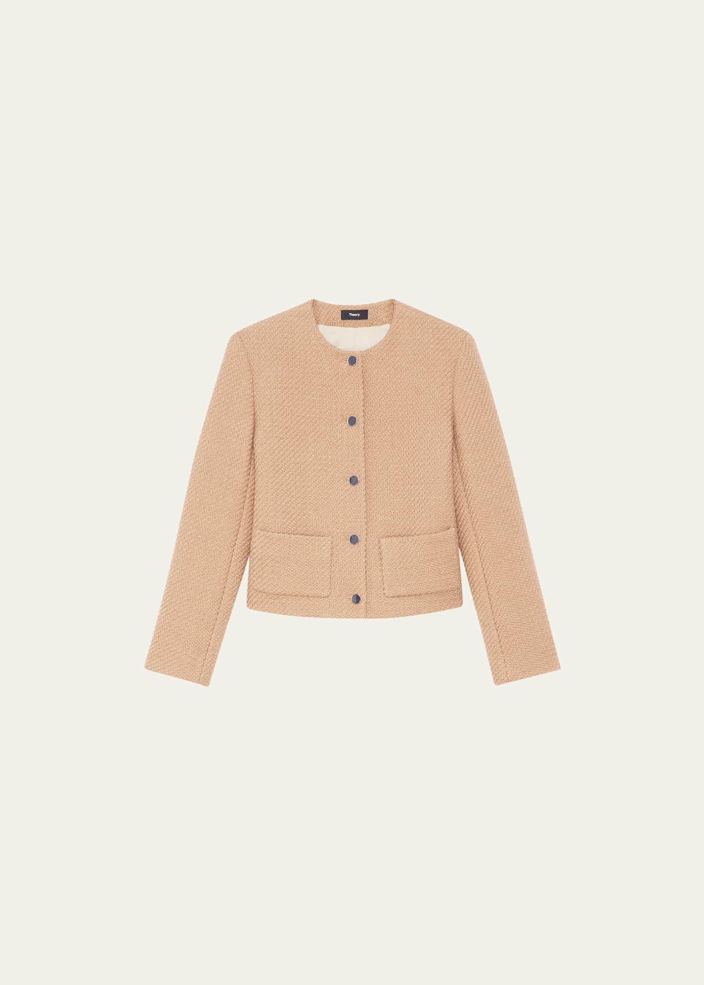 Theory Holiday Tweed Cropped Jacket - Bergdorf Goodman