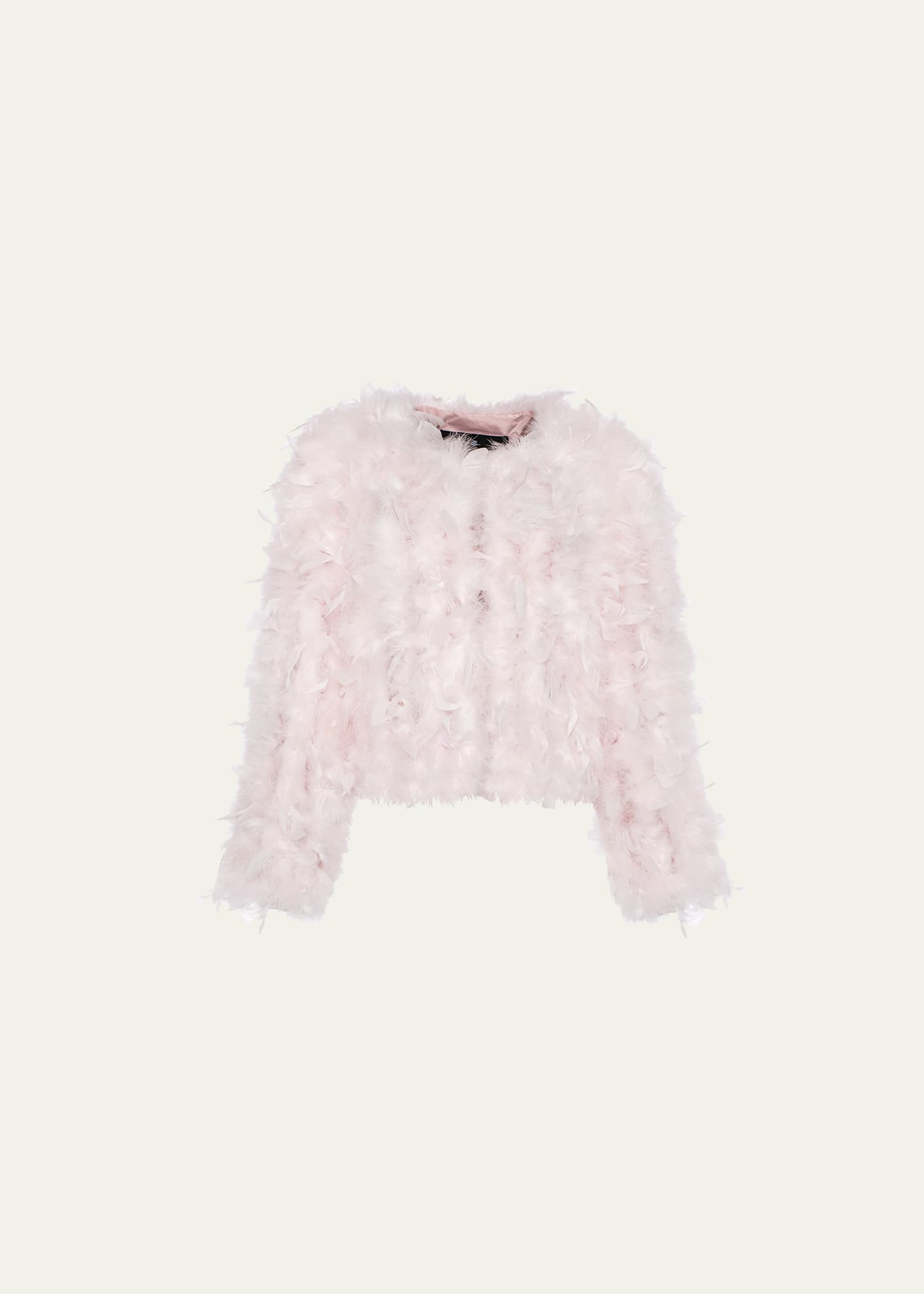 Gorski Cropped Feather Jacket - Bergdorf Goodman