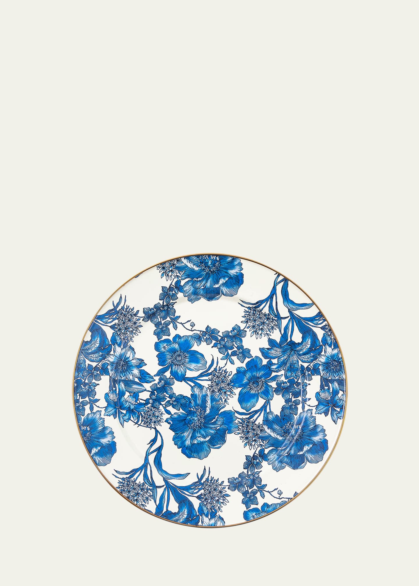 MacKenzie-Childs English Garden Royal Blue Enamel Charger Plate ...