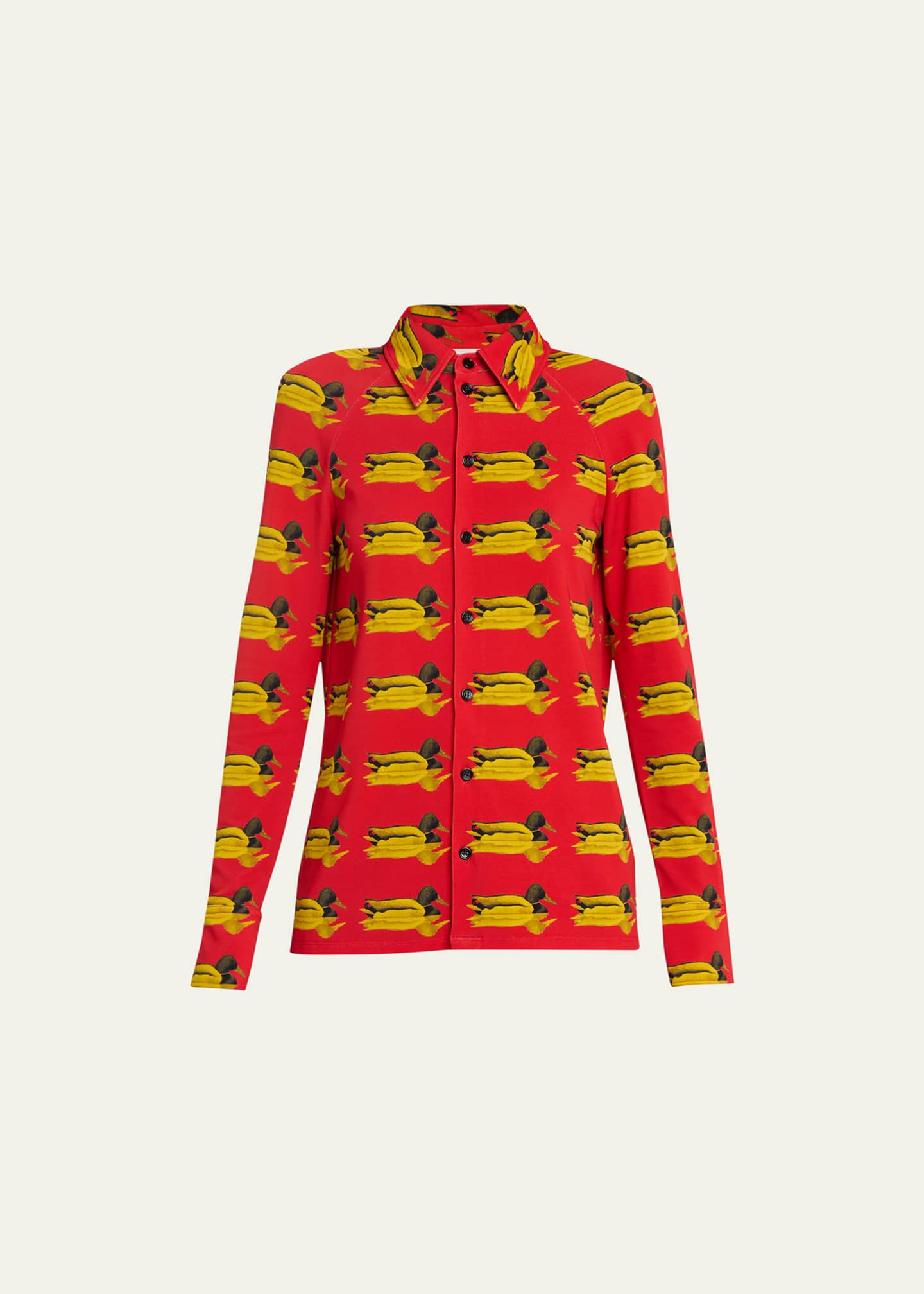 Burberry Duck-Print Button Down Shirt - Bergdorf Goodman