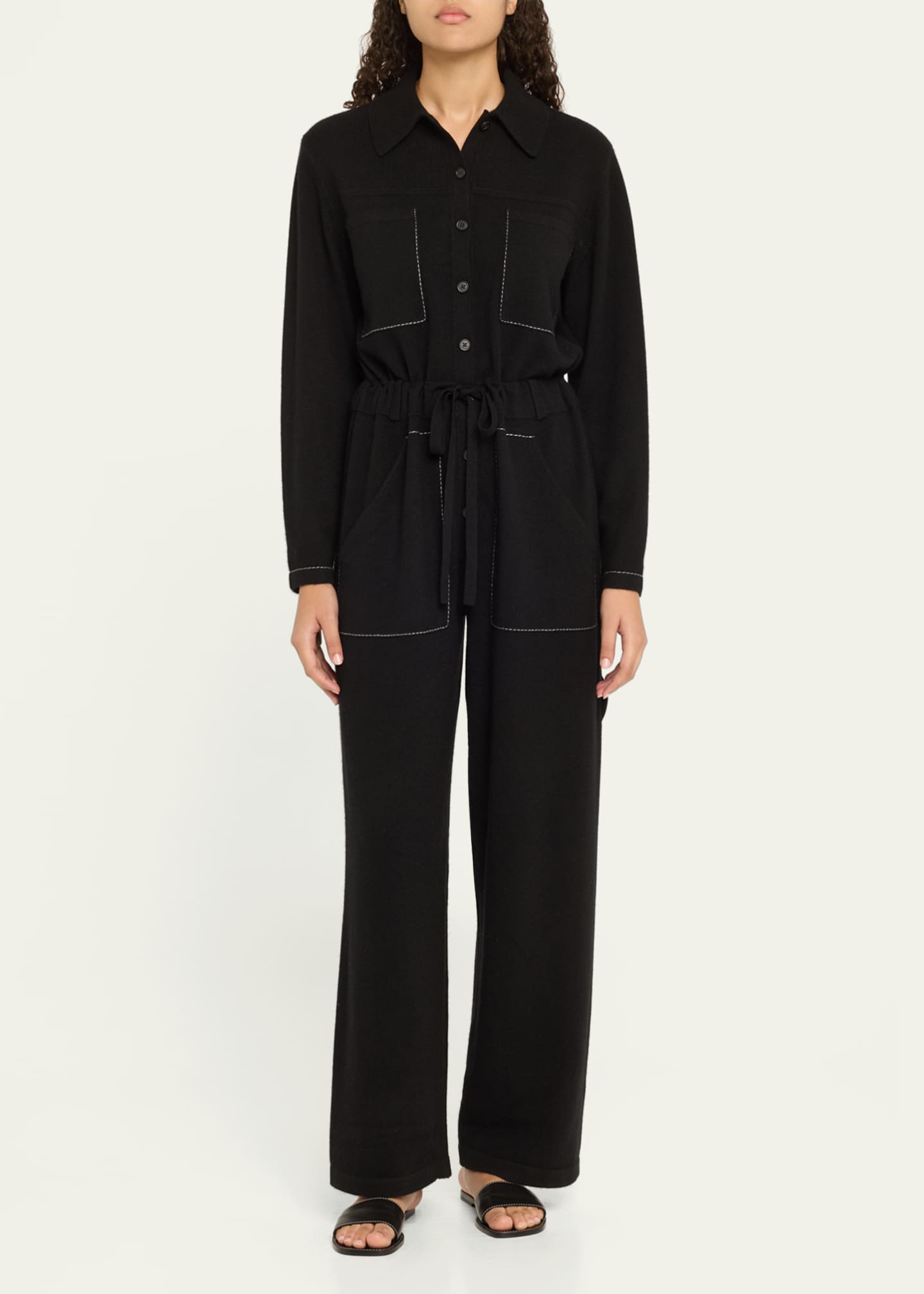 Guest in Residence Everywear Cashmere Knit Utility Coveralls - Bergdorf ...